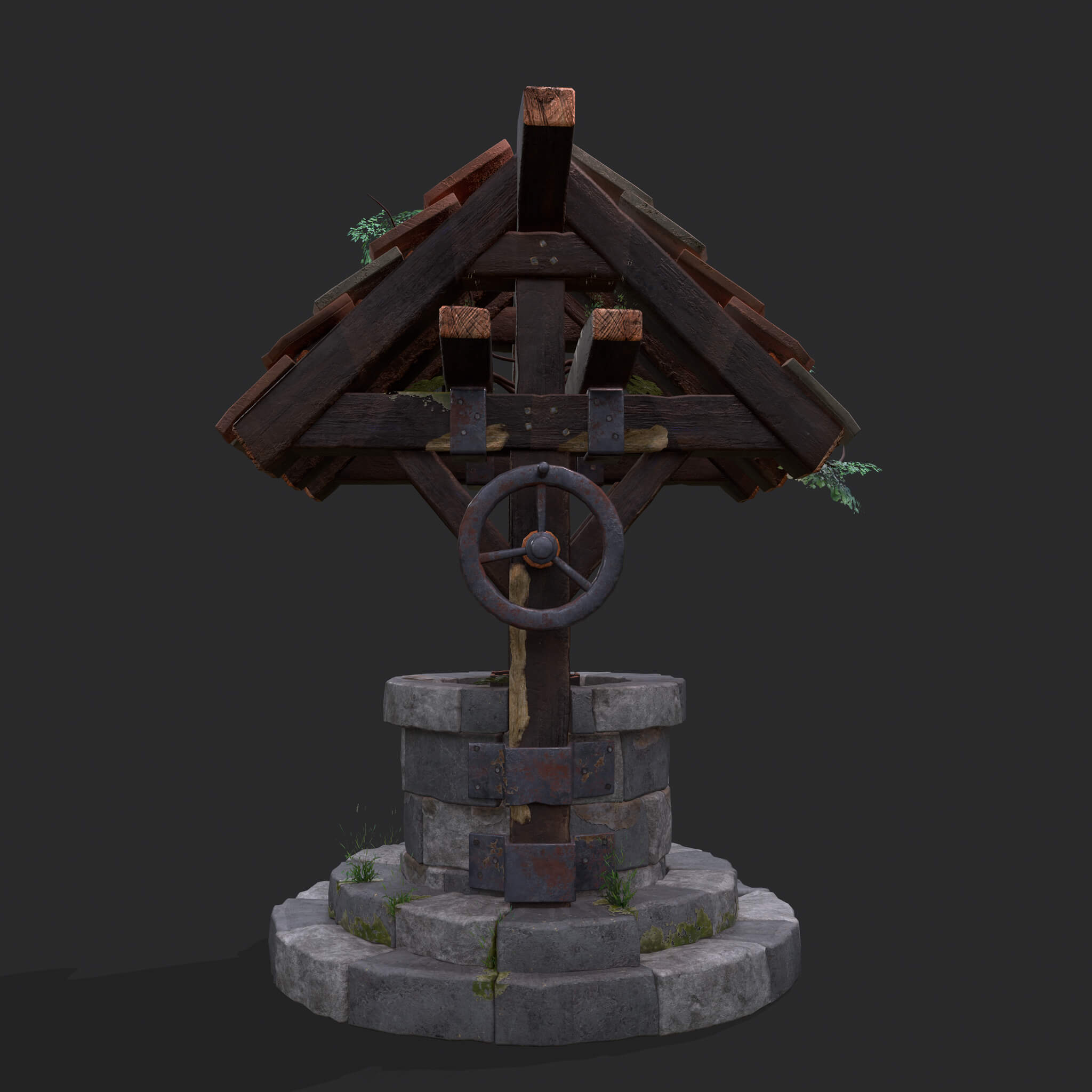 Over Grown Well - 3D Model by Get Dead Entertainment