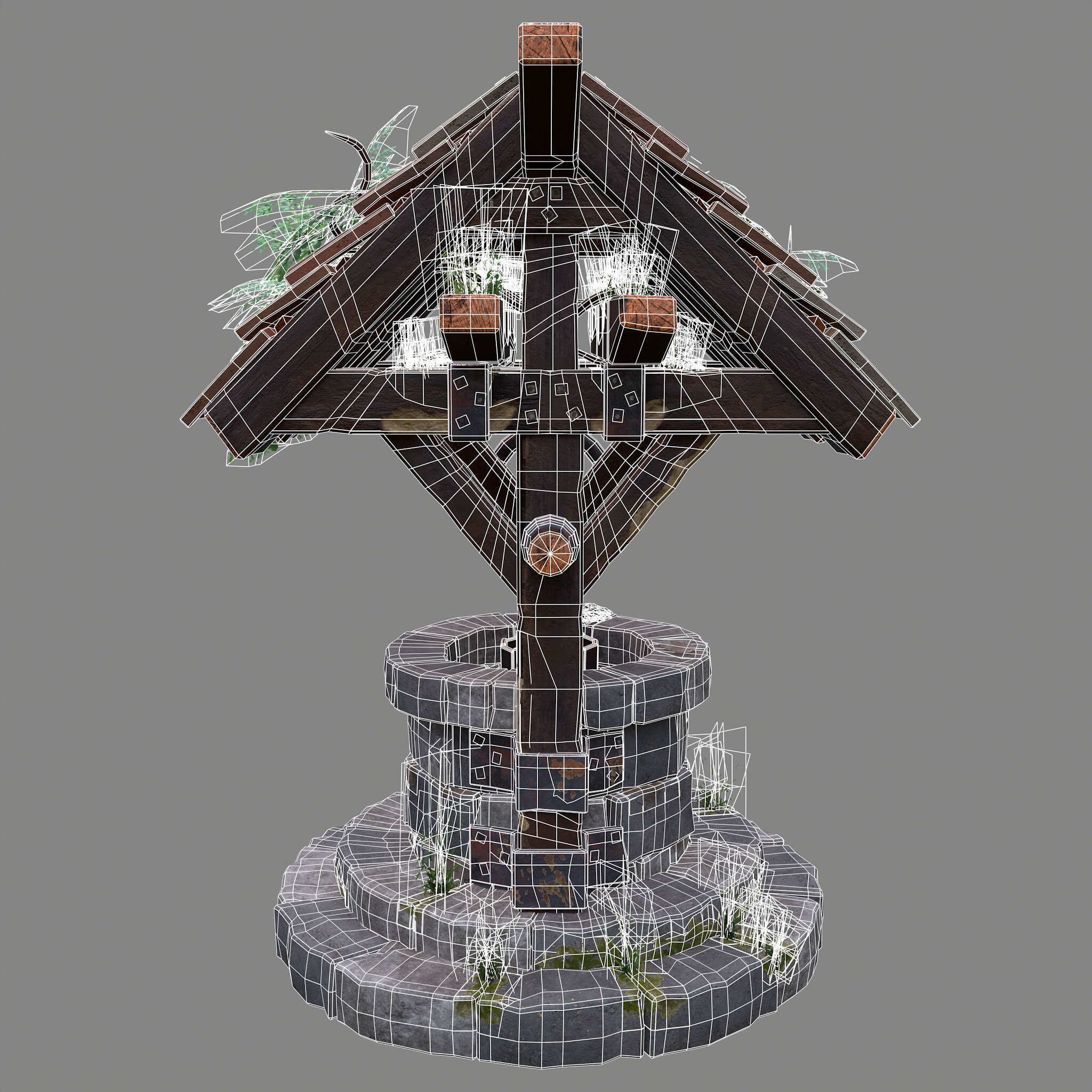 Over Grown Well - 3D Model by Get Dead Entertainment