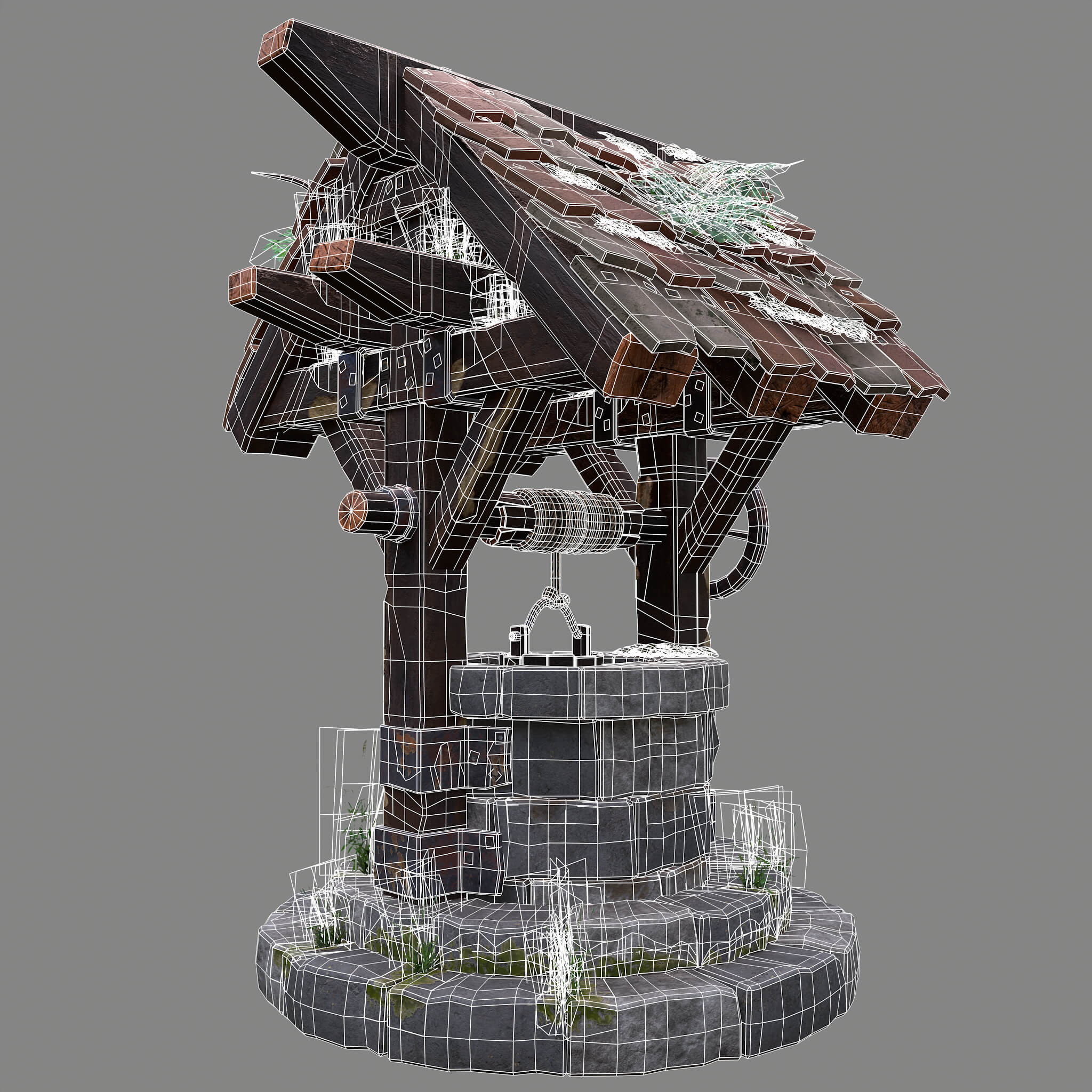 Over Grown Well - 3D Model by Get Dead Entertainment
