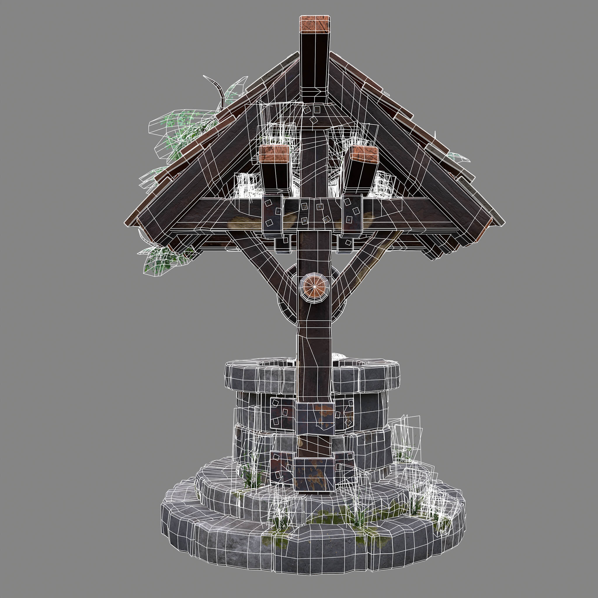 Over Grown Well - 3D Model by Get Dead Entertainment