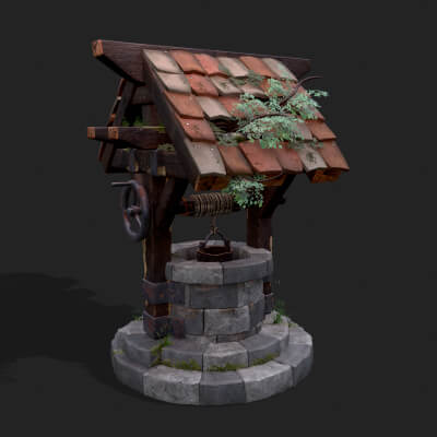 Over Grown Well - 3D Model by Get Dead Entertainment