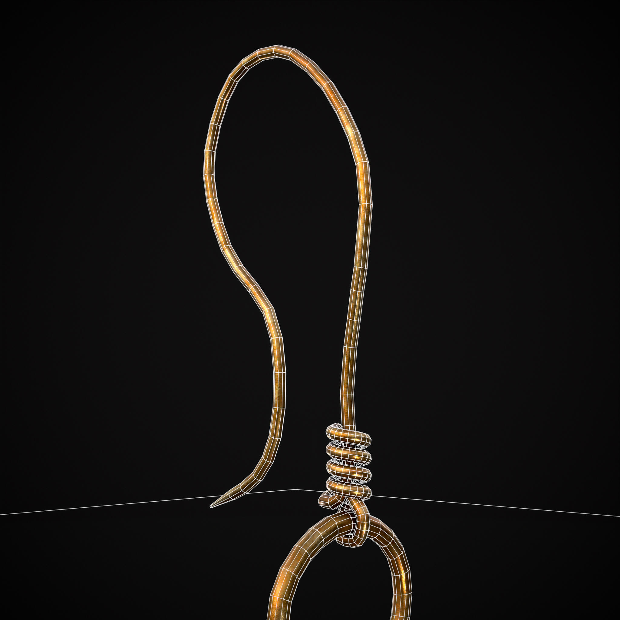 Pearl Loop Drop Earrings - 3D Model by Get Dead Entertainment