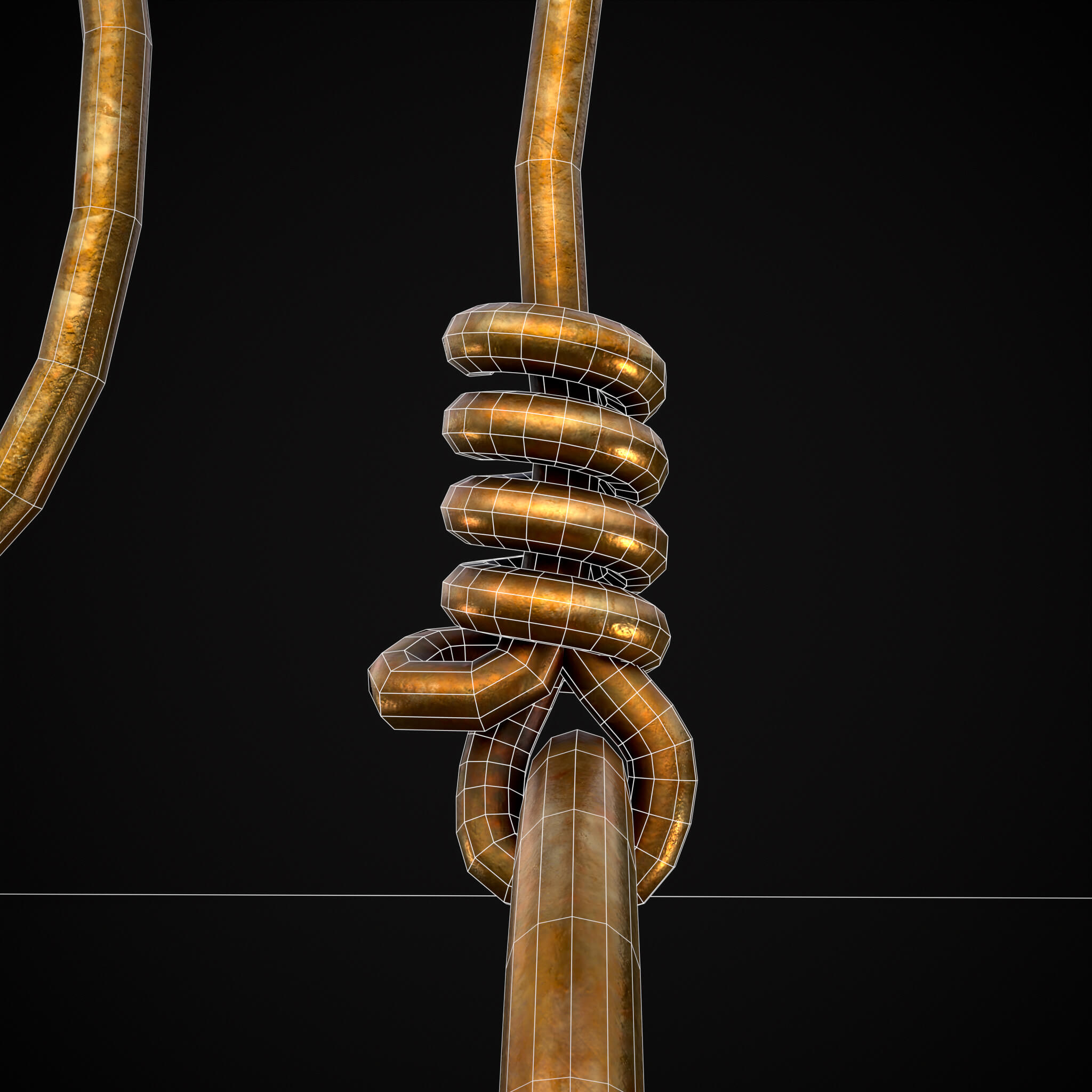 Pearl Loop Drop Earrings - 3D Model by Get Dead Entertainment