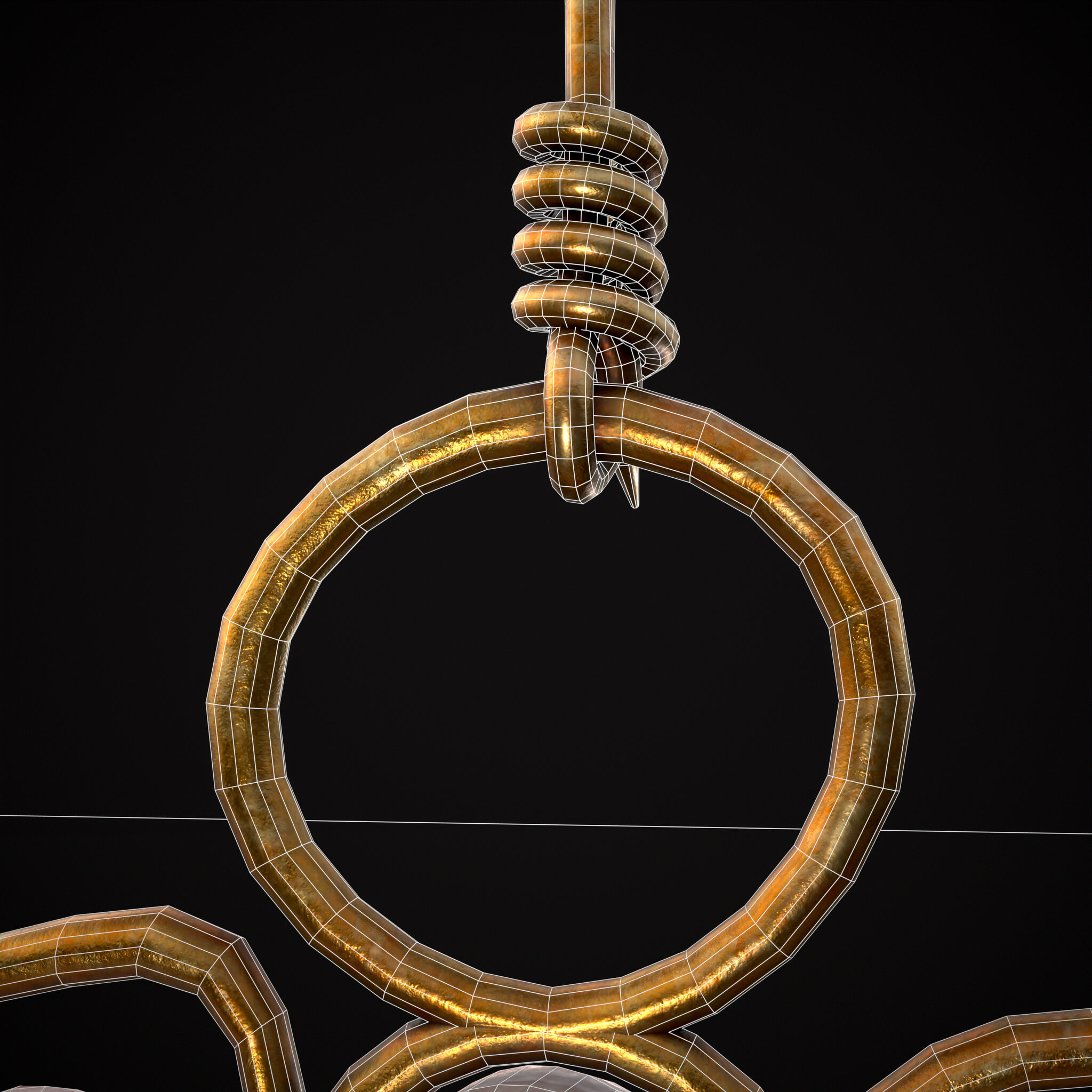 Pearl Loop Drop Earrings - 3D Model by Get Dead Entertainment