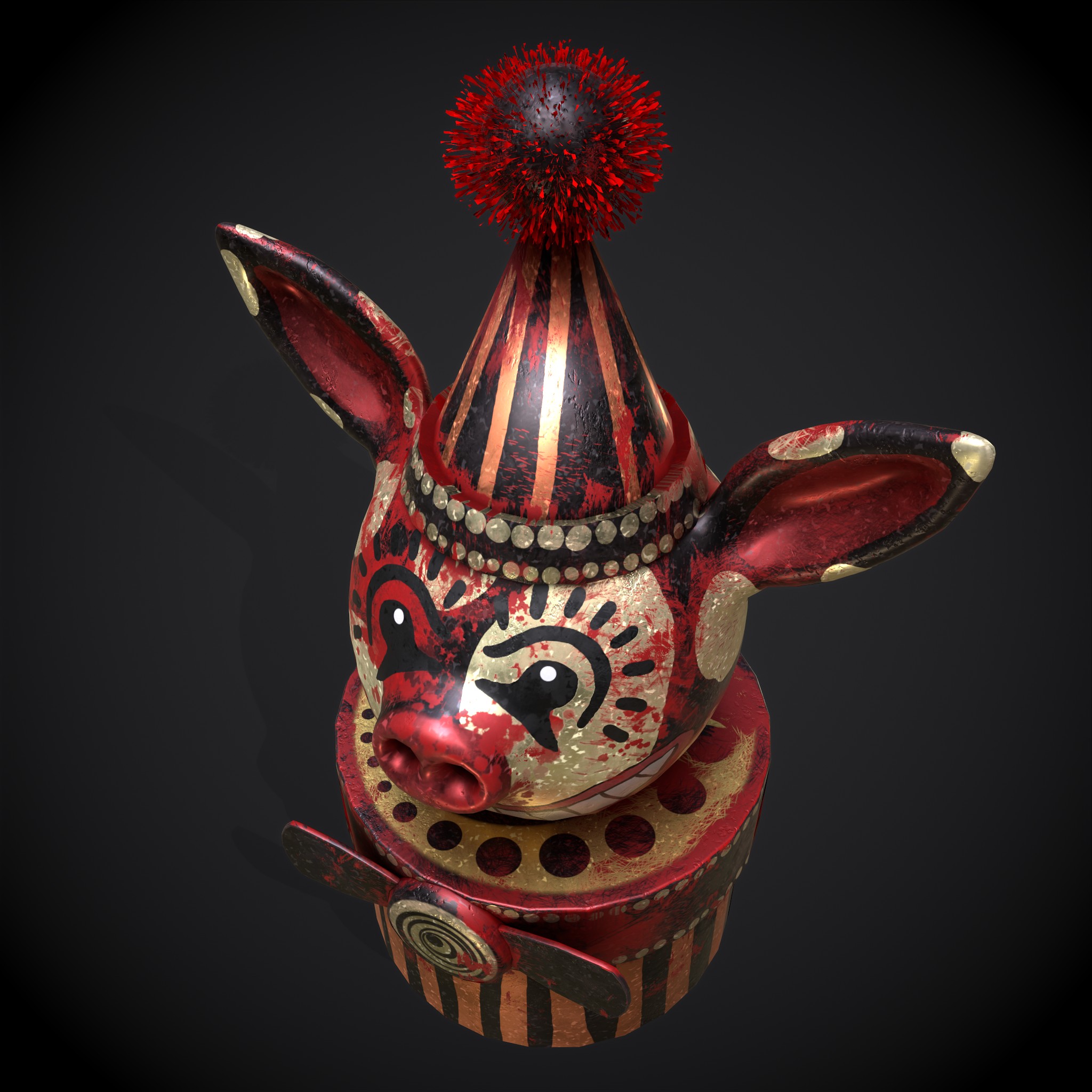 Pig Head Candy Container - 3D Model by Get Dead Entertainment
