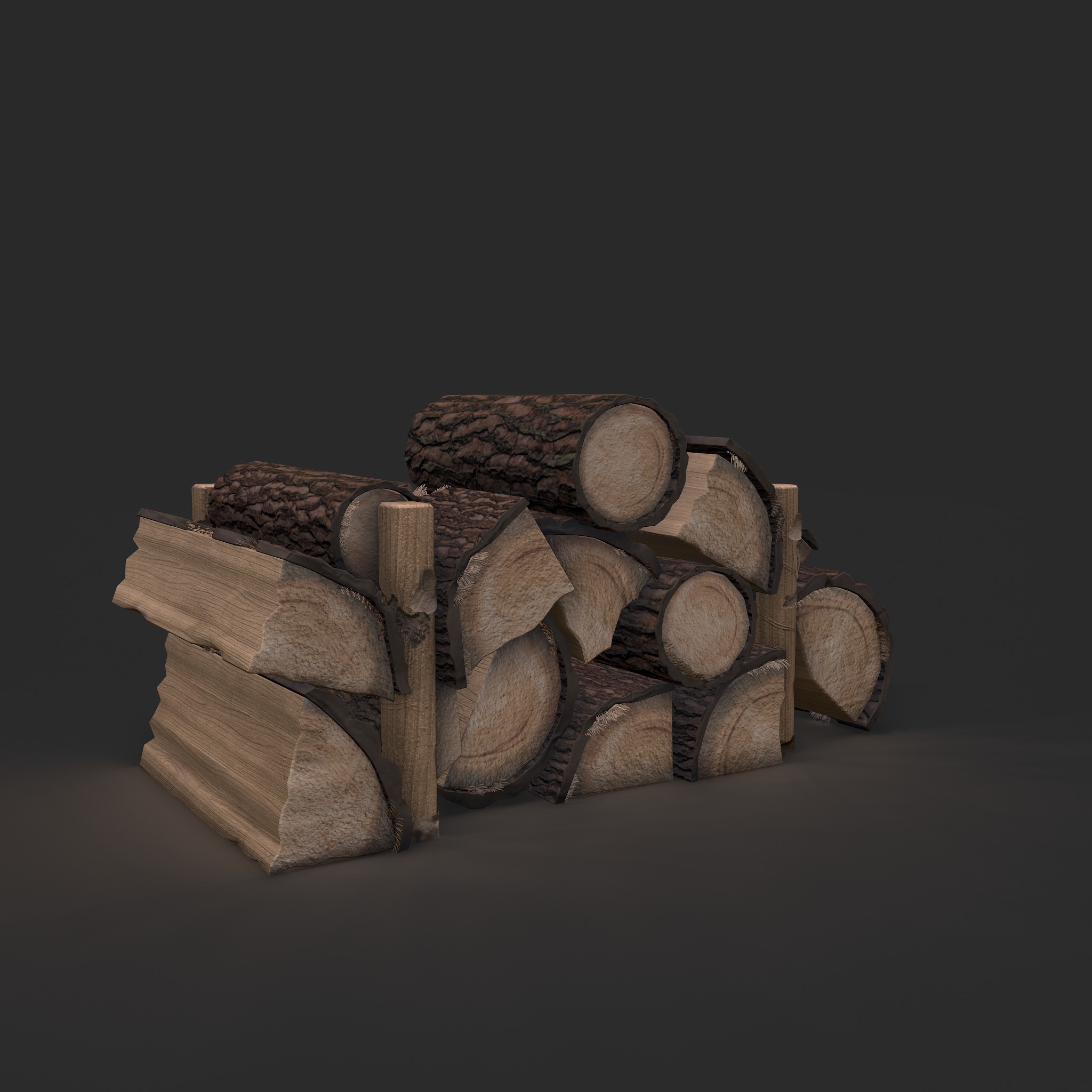 Pile of Wood - 3D Model by Get Dead Entertainment