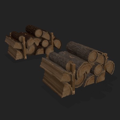 Pile of Wood - 3D Model by Get Dead Entertainment
