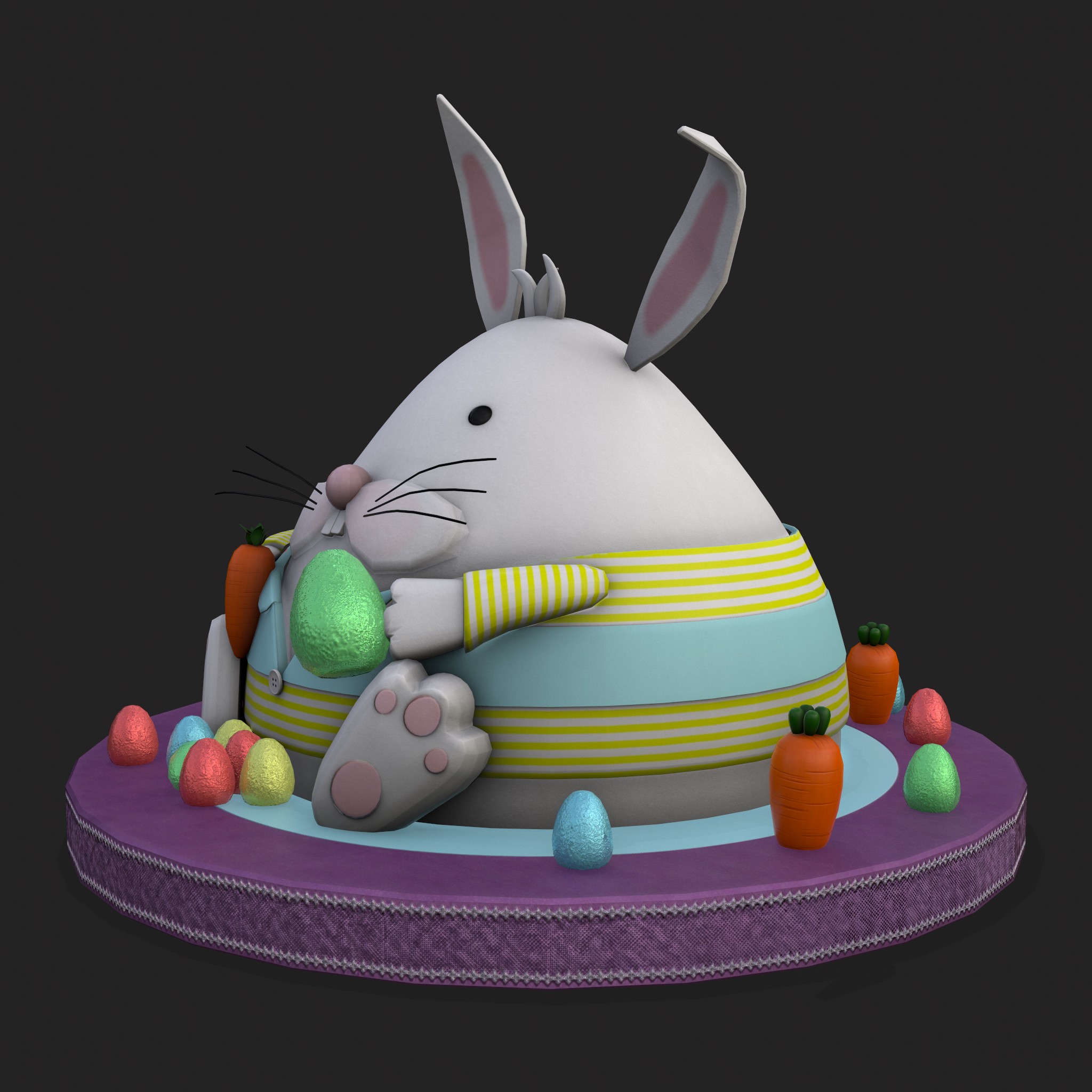 Plump Rabbit Cake - 3D Model by Get Dead Entertainment