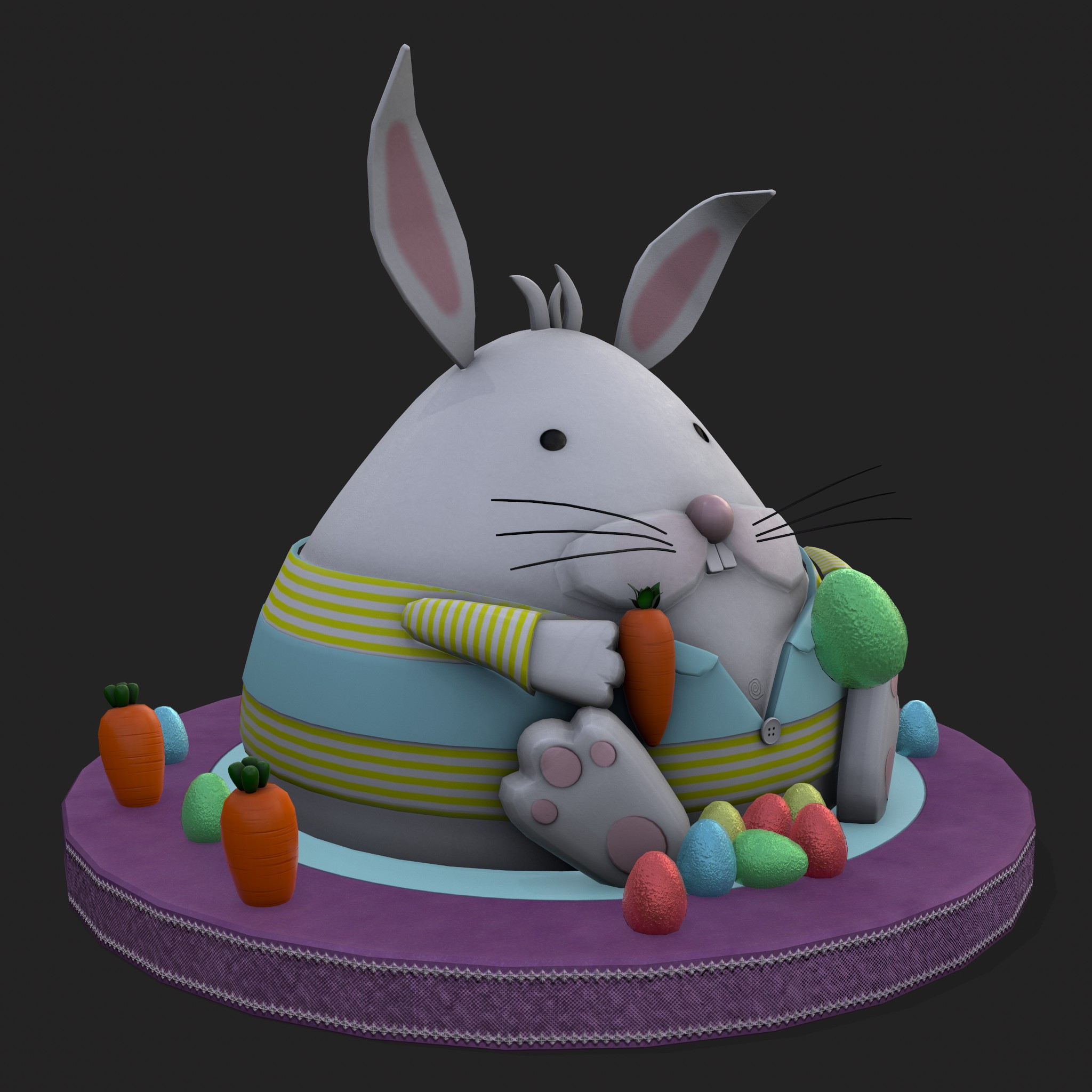 Plump Rabbit Cake - 3D Model by Get Dead Entertainment