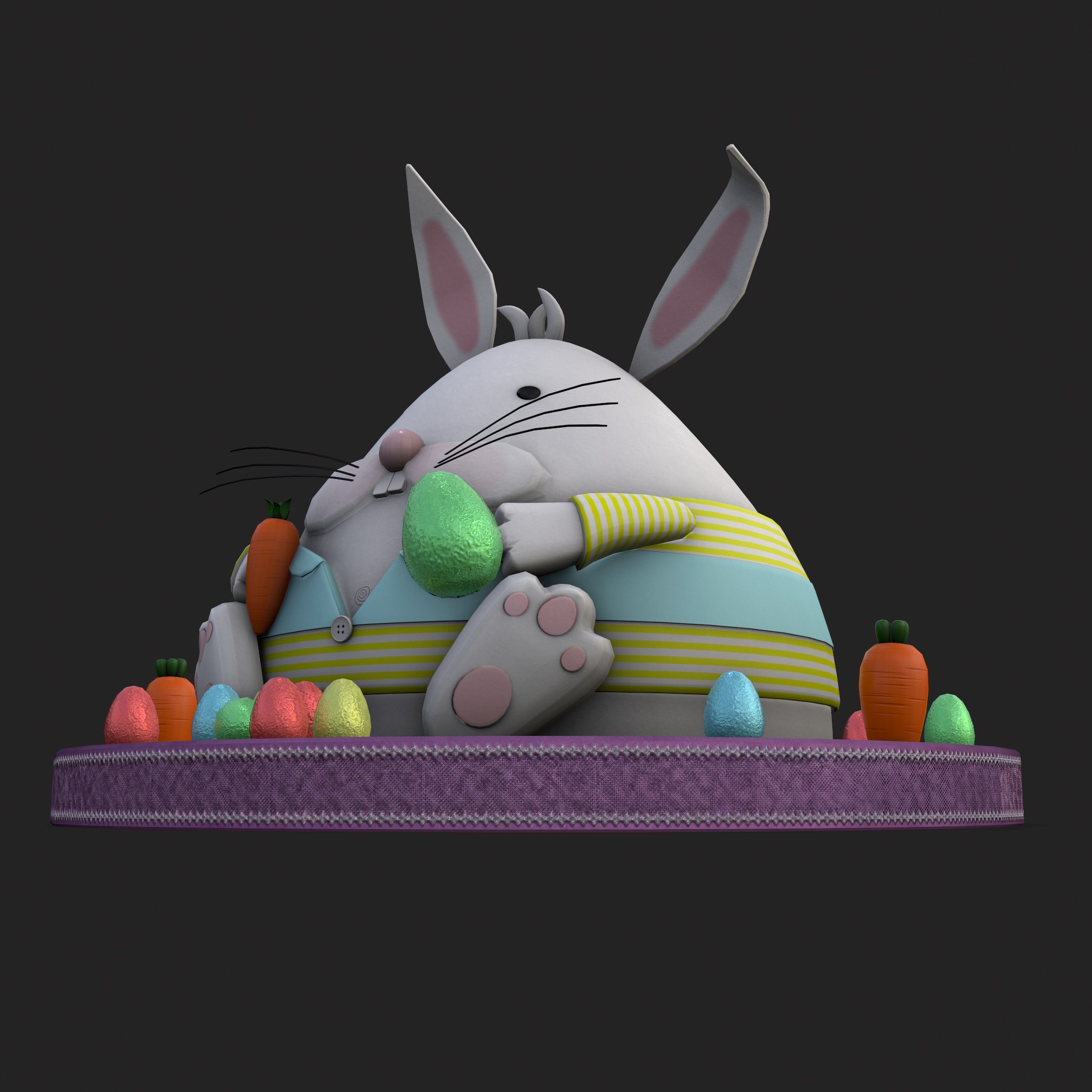 Plump Rabbit Cake - 3D Model by Get Dead Entertainment