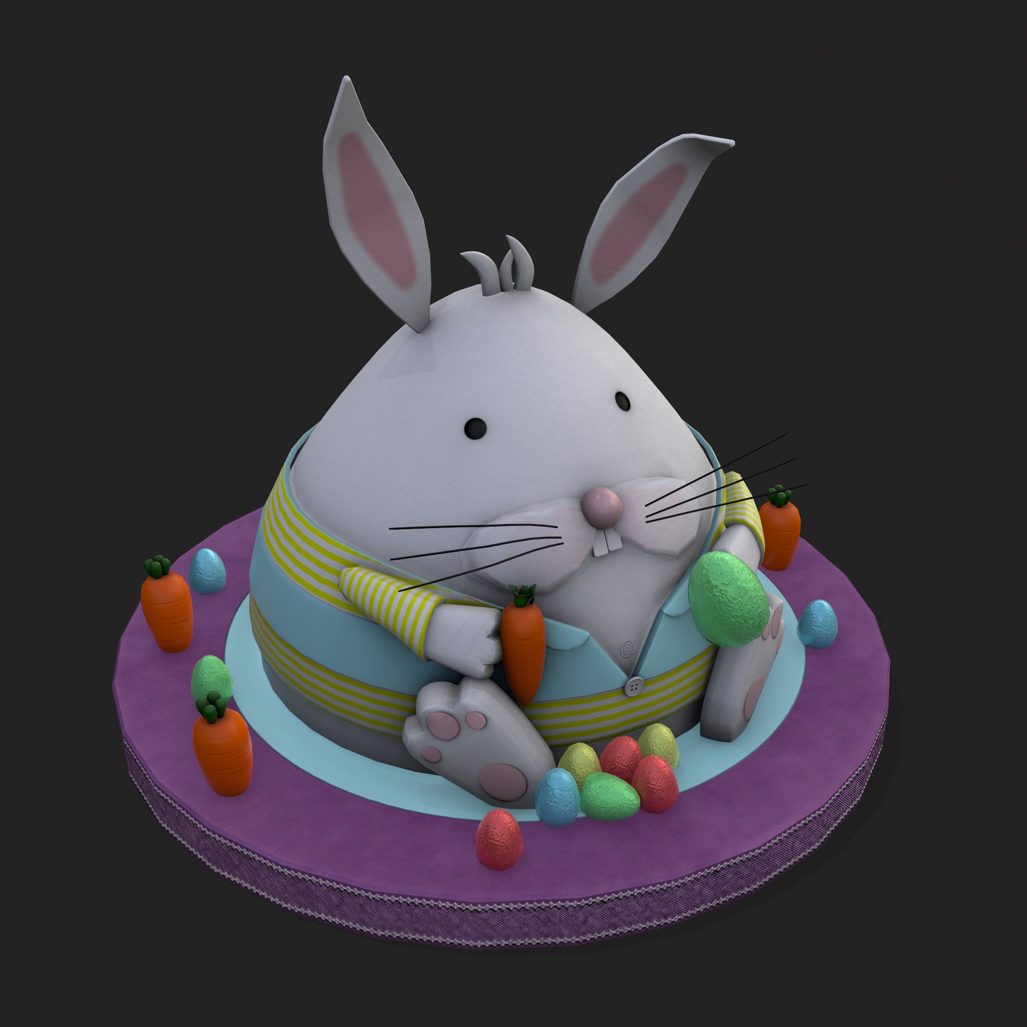 Plump Rabbit Cake - 3D Model by Get Dead Entertainment