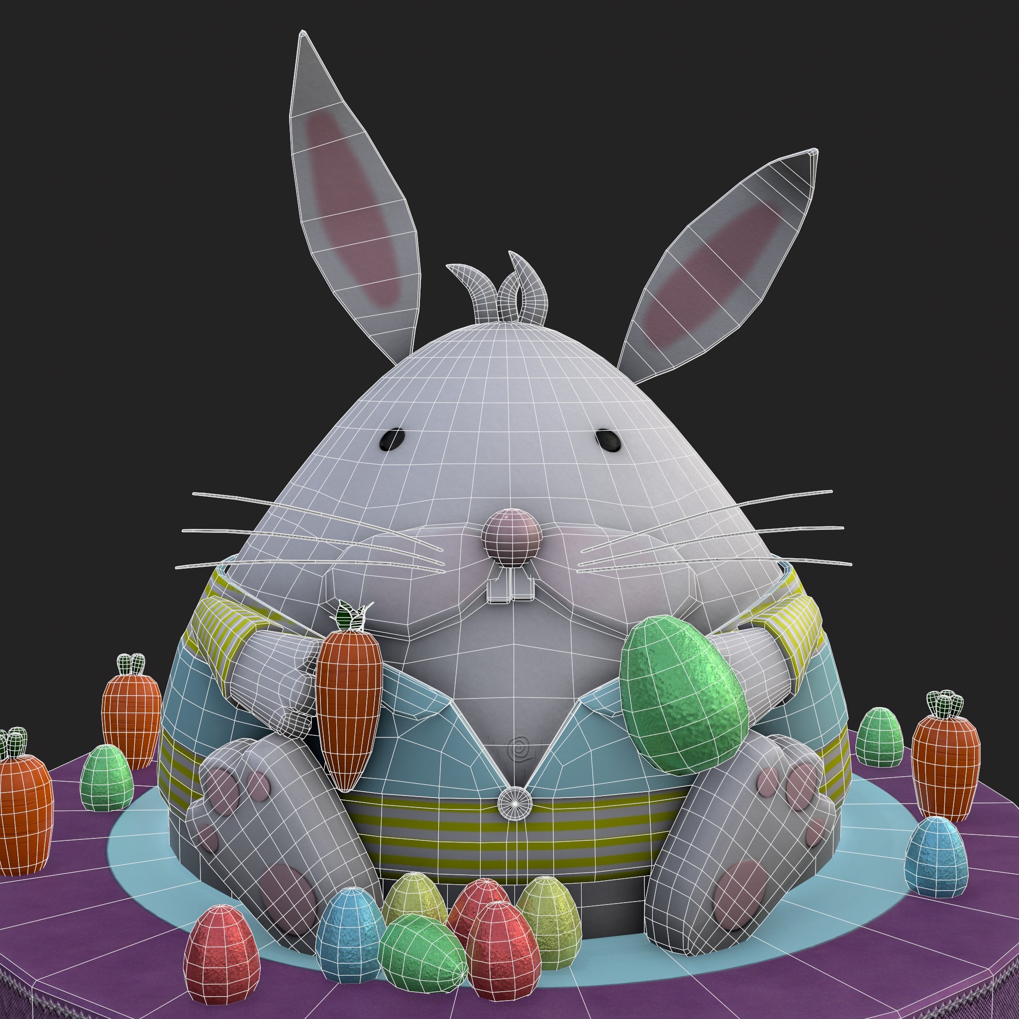 Plump Rabbit Cake - 3D Model by Get Dead Entertainment