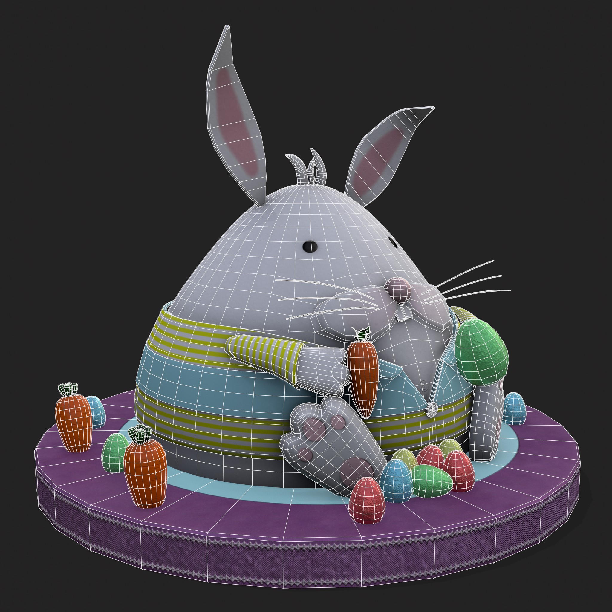 Plump Rabbit Cake - 3D Model by Get Dead Entertainment