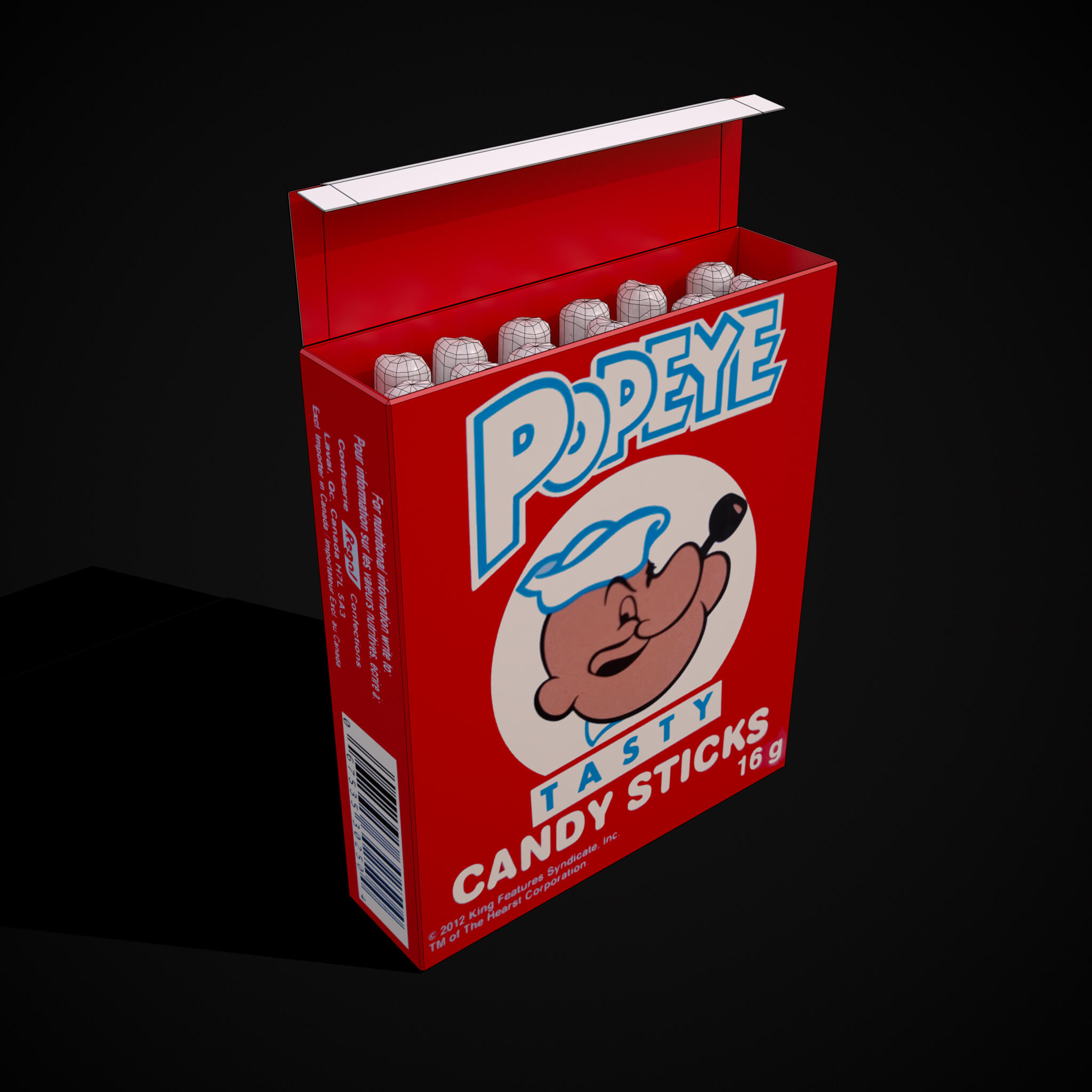 Popeye Candy Sticks - 3D Model by Get Dead Entertainment
