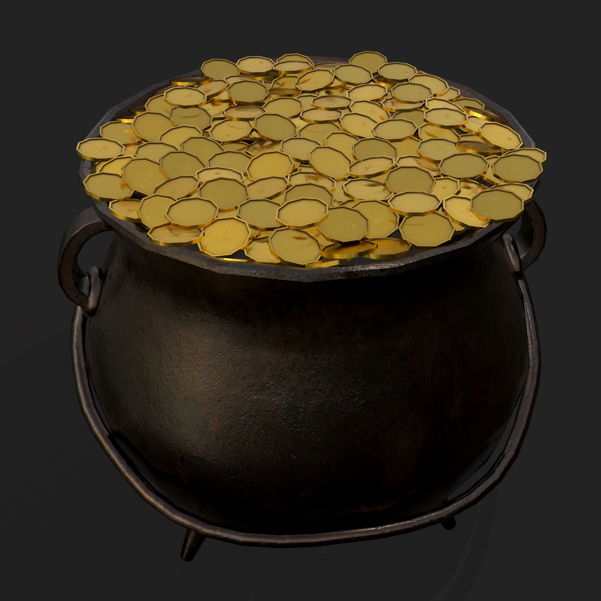 Pot of Gold - 3D Model by Get Dead Entertainment
