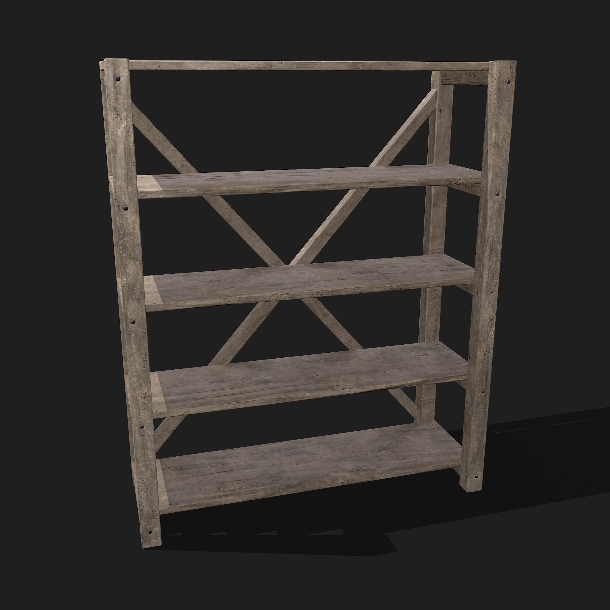 Pottery Shelf Wide - 3D Model by Get Dead Entertainment