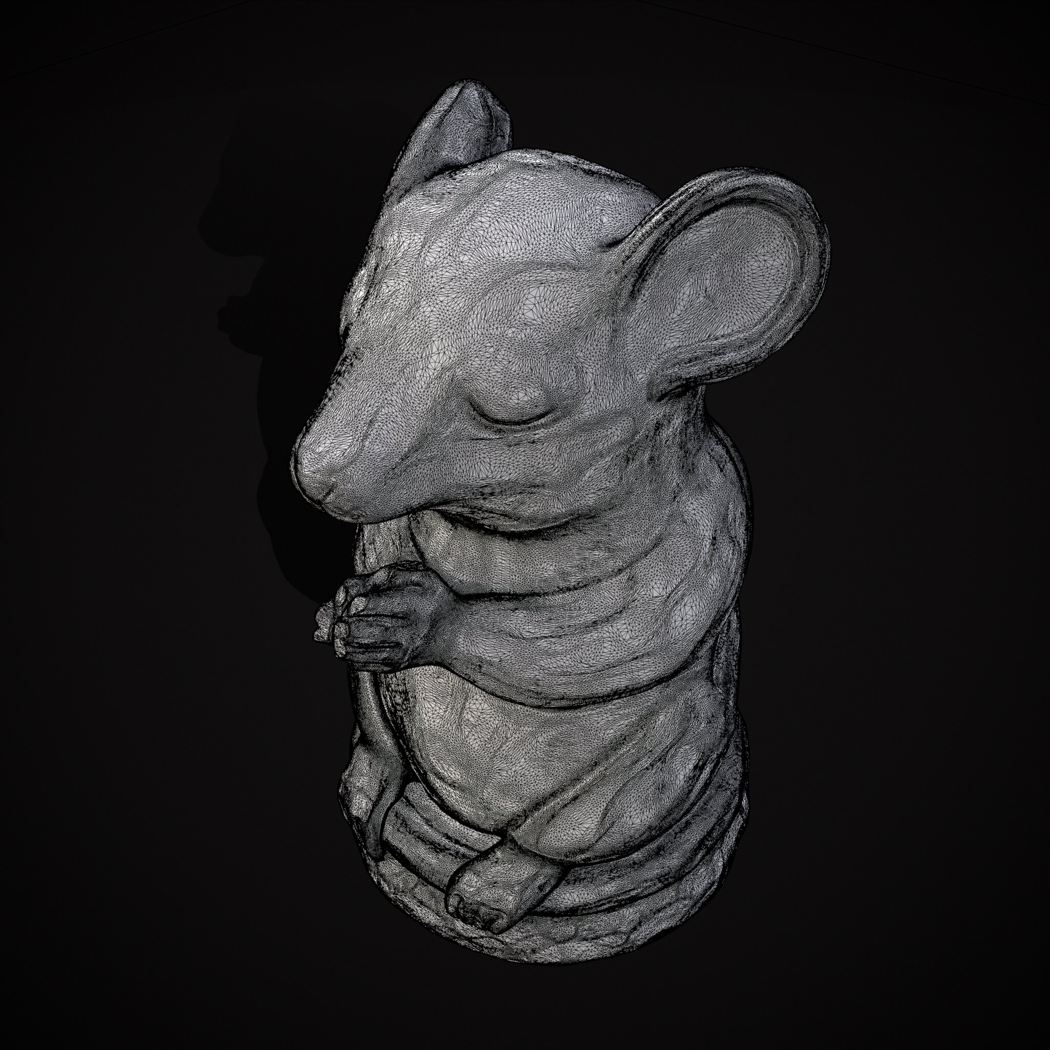 Praying Mouse - 3D Model by Get Dead Entertainment