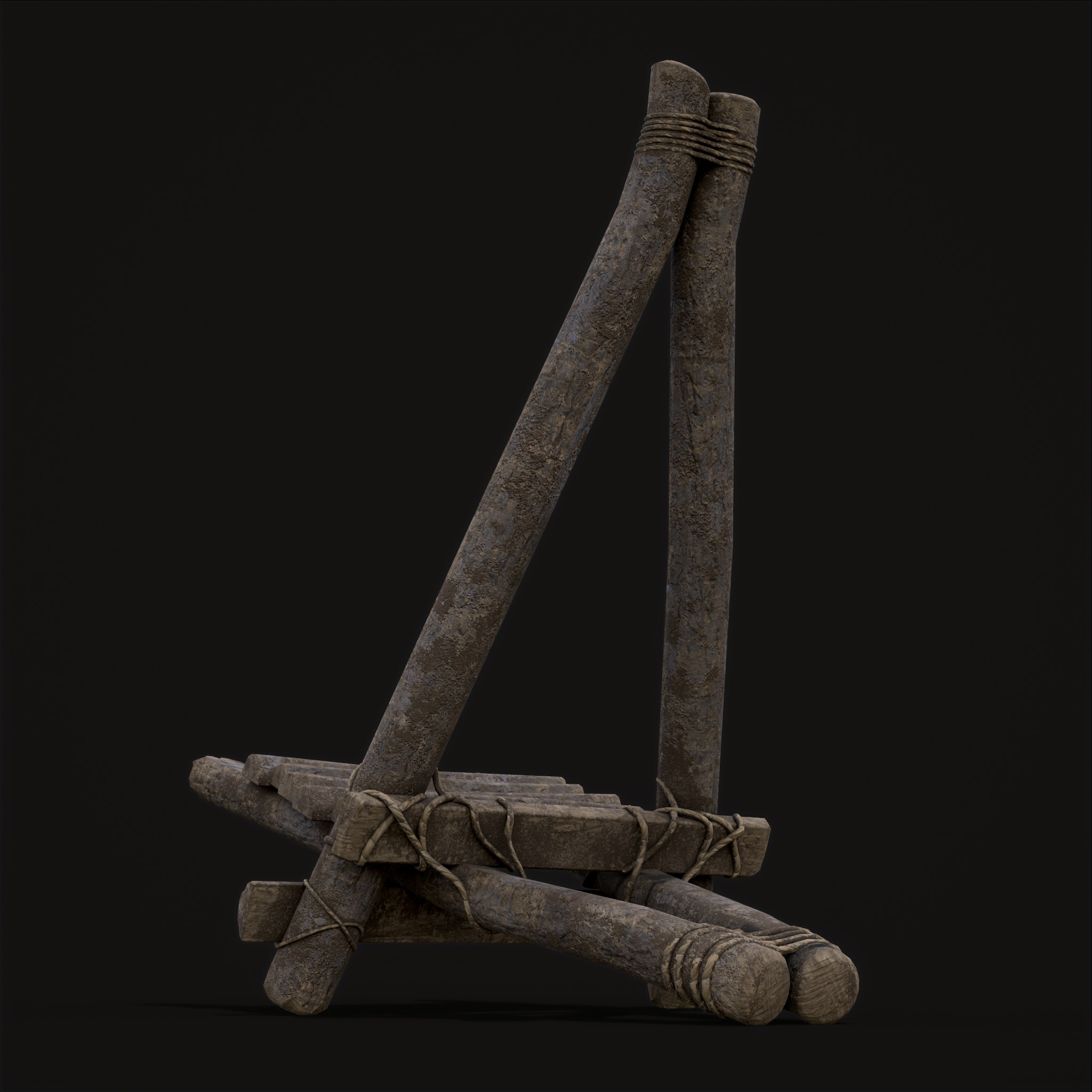 Primitive Lean Too Log Chair - 3D Model by Get Dead Entertainment