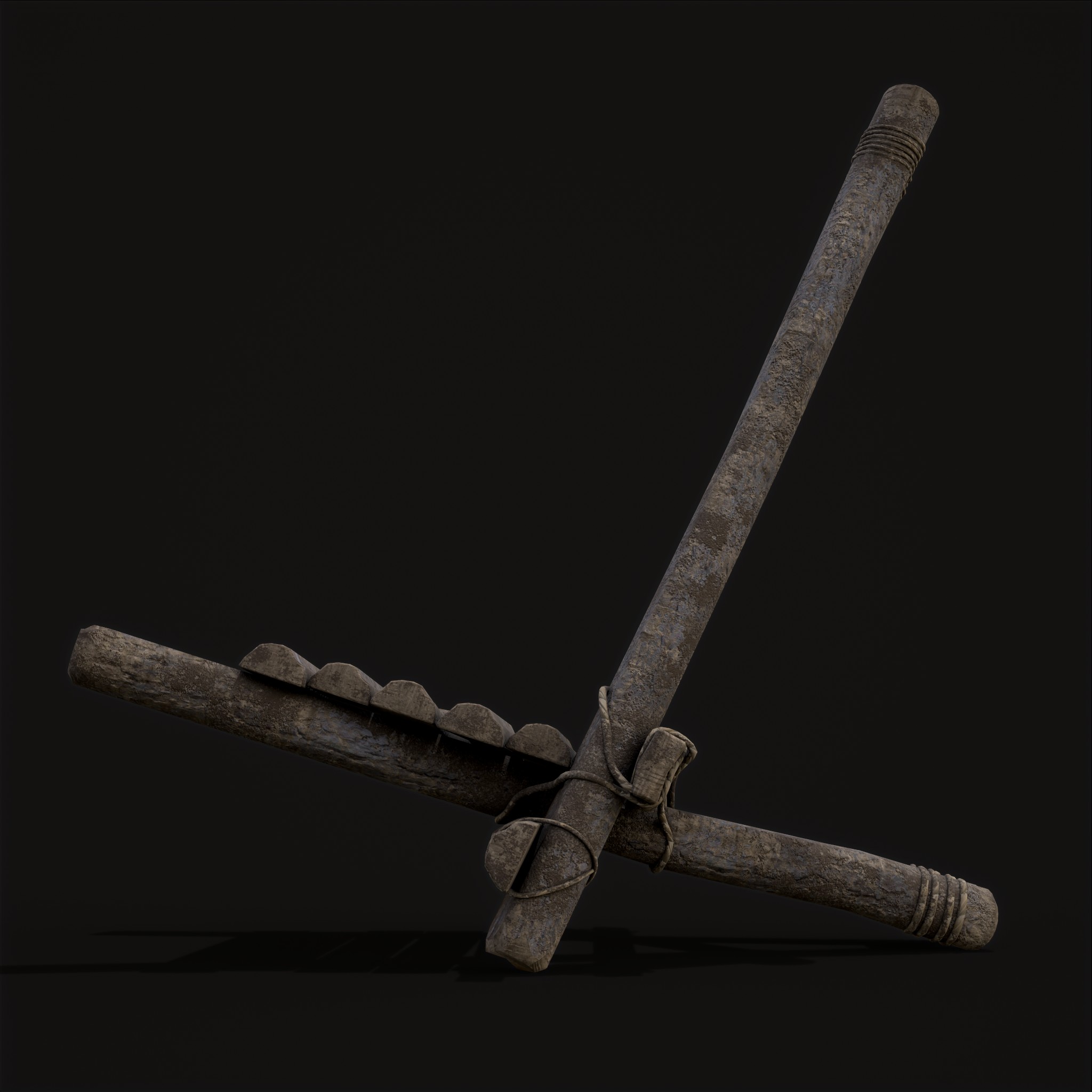 Primitive Lean Too Log Chair - 3D Model by Get Dead Entertainment