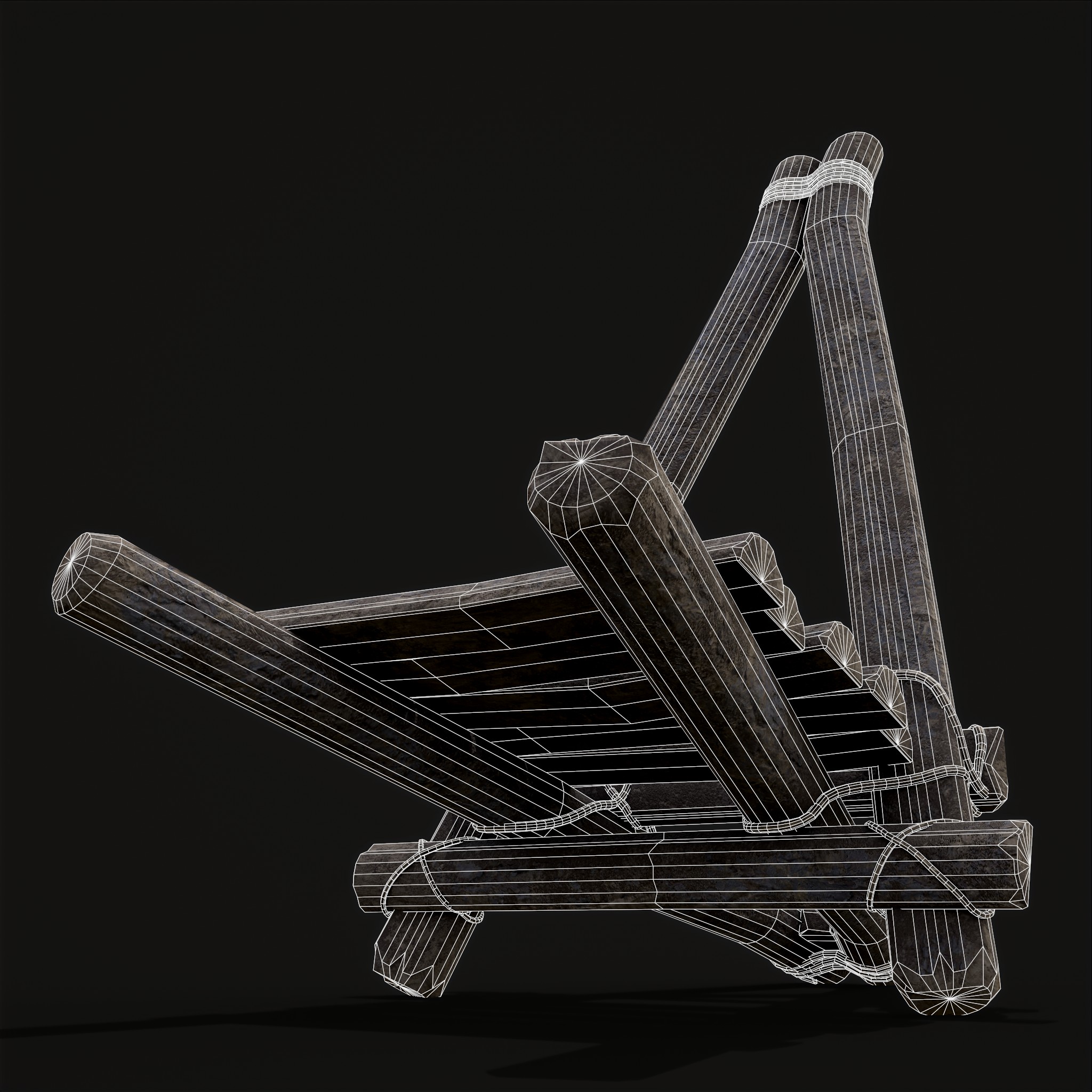 Primitive Lean Too Log Chair - 3D Model by Get Dead Entertainment