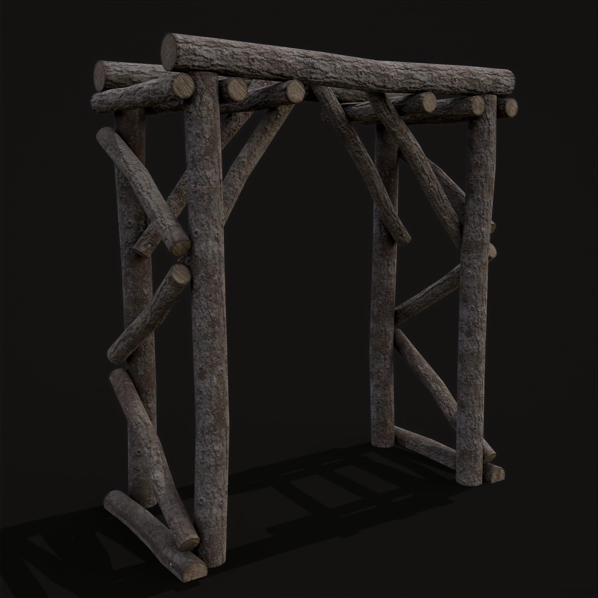 Primitive Log Archway - 3D Model by Get Dead Entertainment