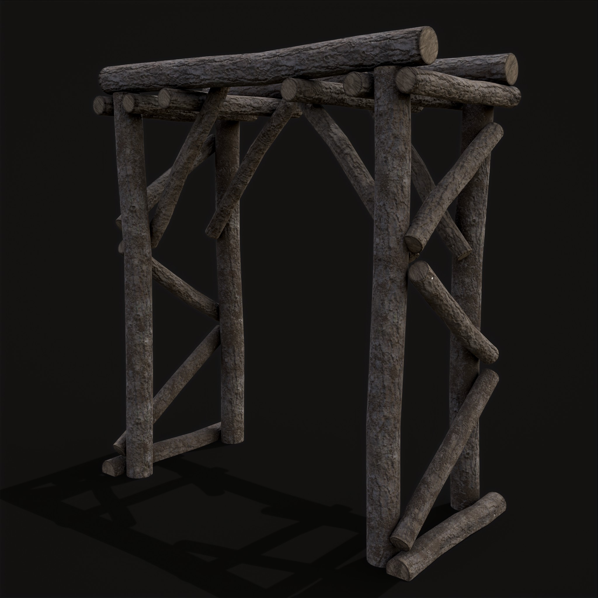 Primitive Log Archway - 3D Model by Get Dead Entertainment
