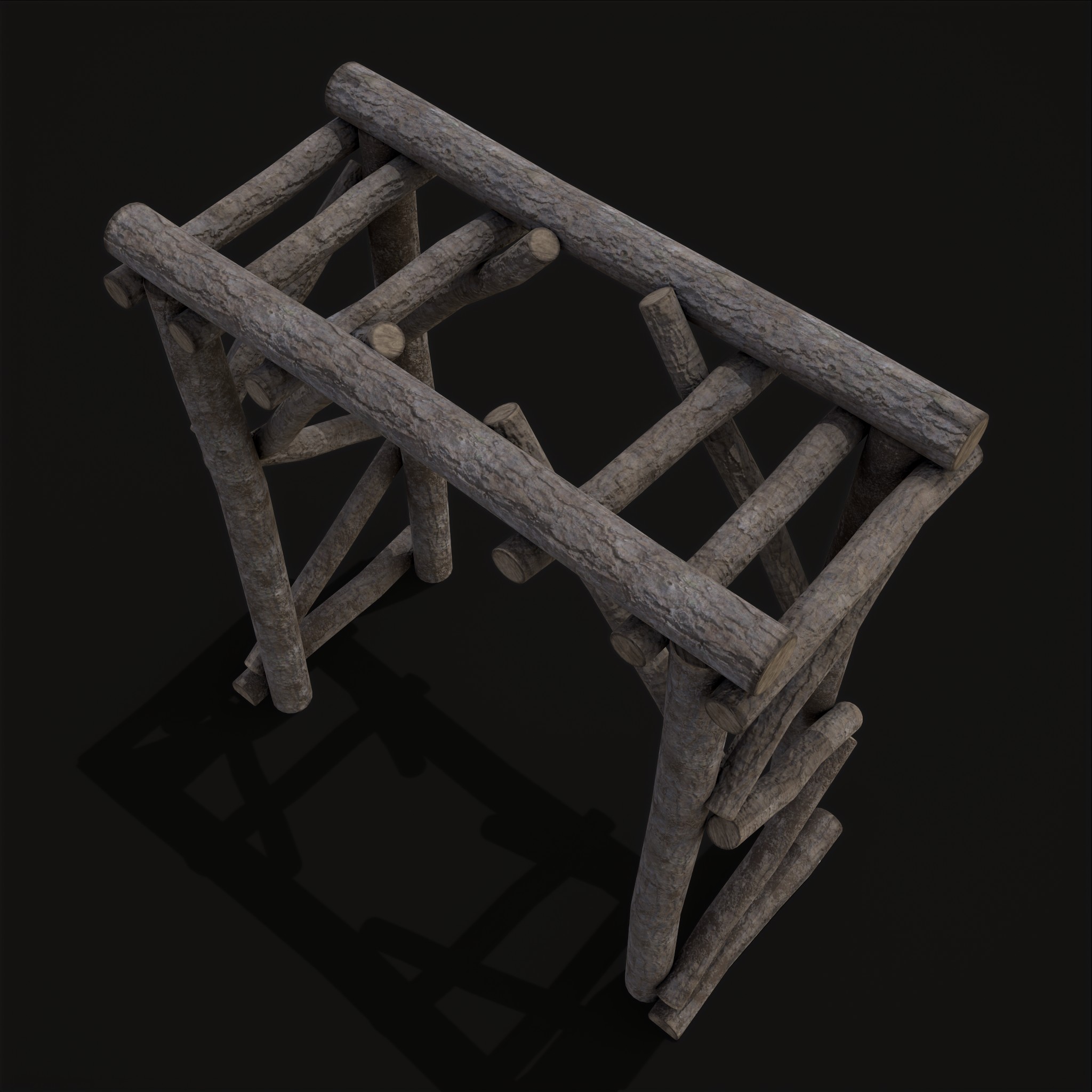 Primitive Log Archway - 3D Model by Get Dead Entertainment