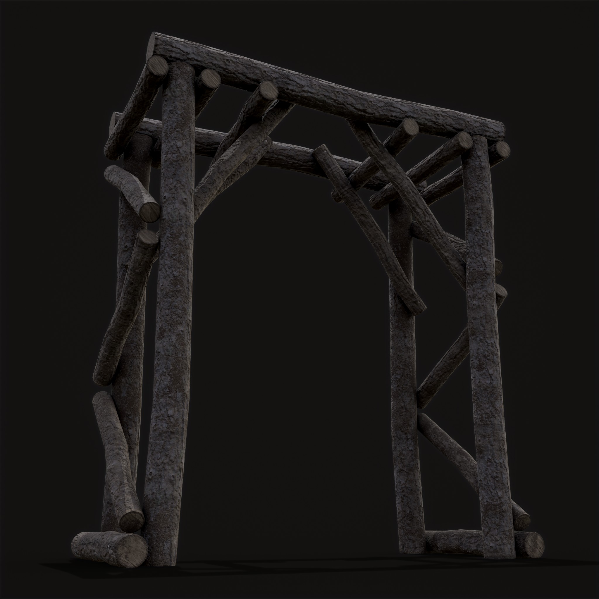 Primitive Log Archway - 3D Model by Get Dead Entertainment