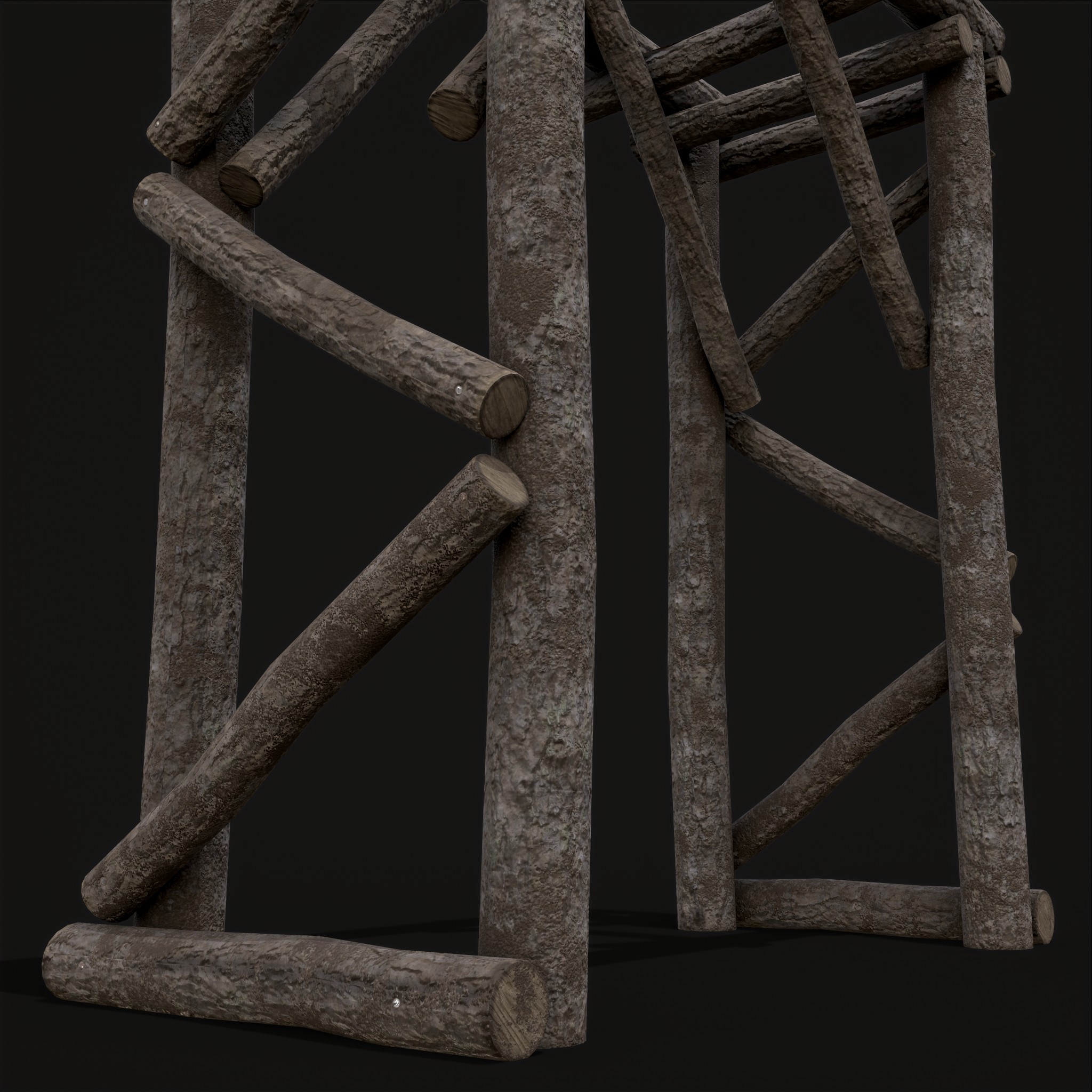 Primitive Log Archway - 3D Model by Get Dead Entertainment