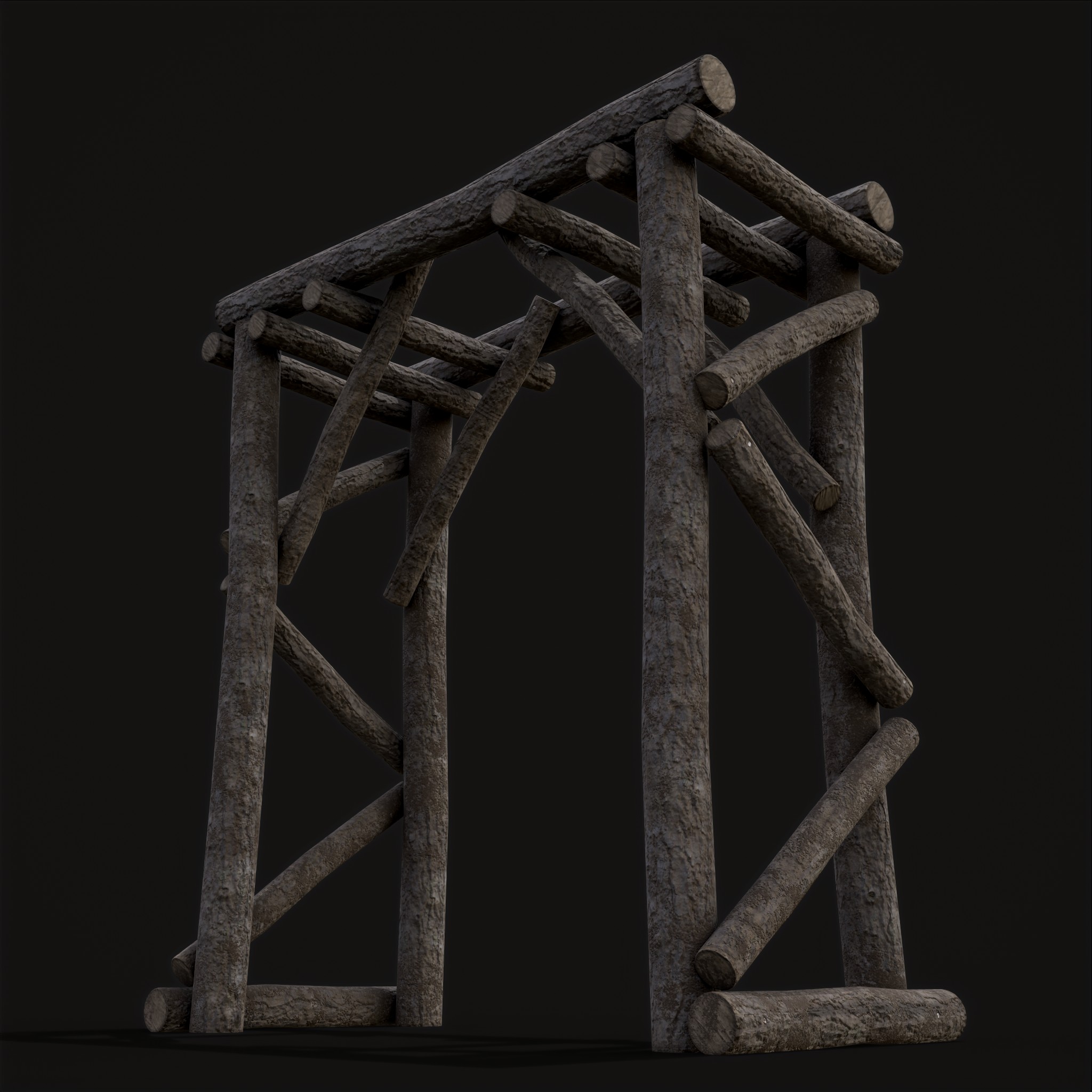 Primitive Log Archway - 3D Model by Get Dead Entertainment
