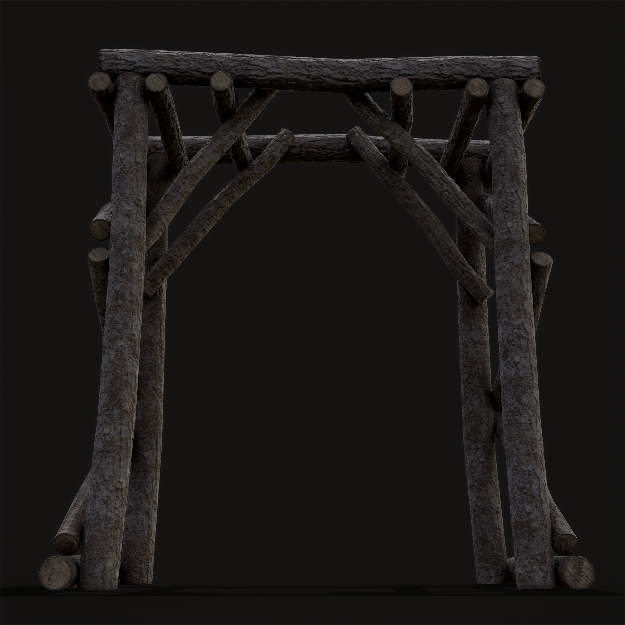 Primitive Log Archway - 3D Model by Get Dead Entertainment