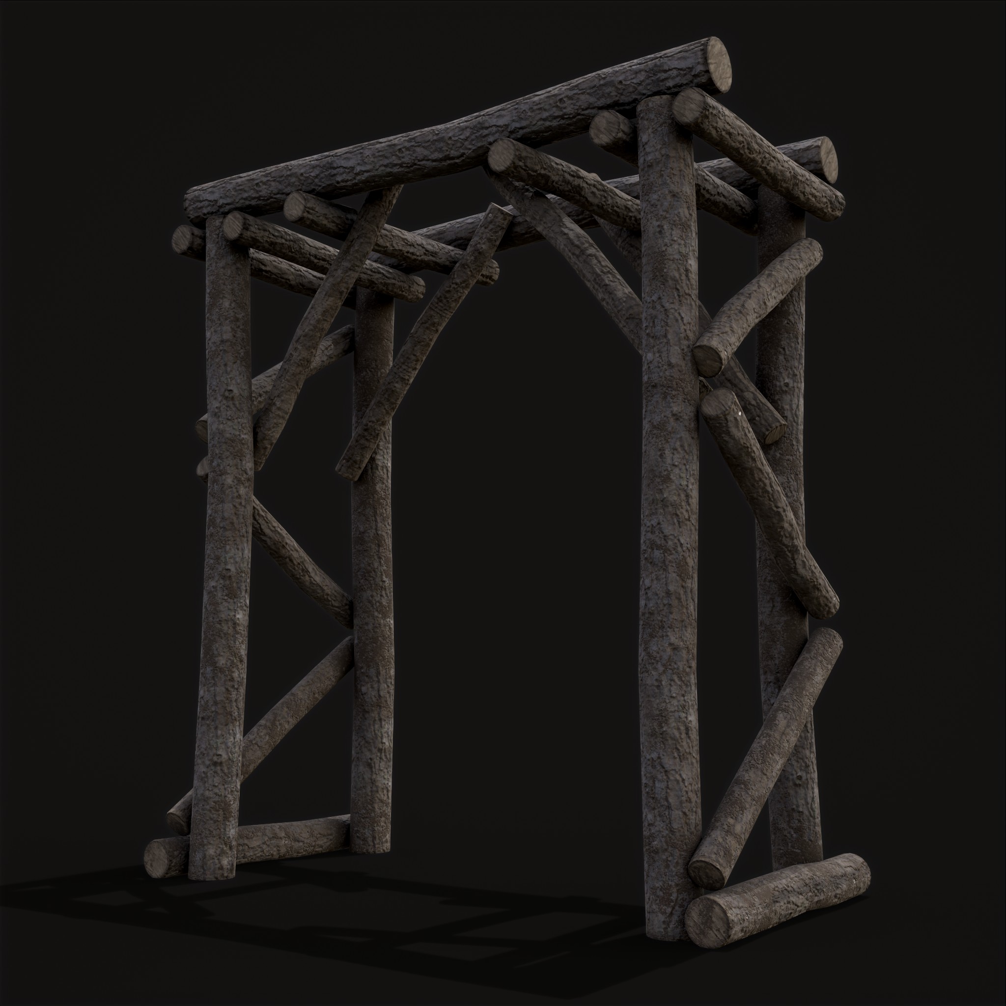 Primitive Log Archway - 3D Model by Get Dead Entertainment