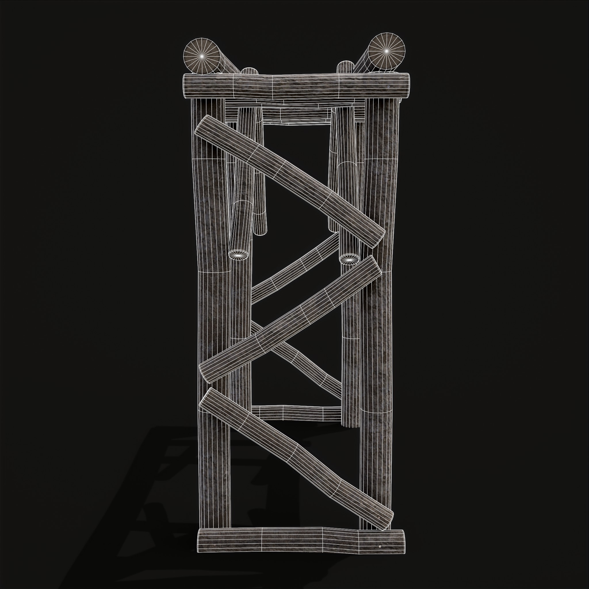 Primitive Log Archway - 3D Model by Get Dead Entertainment