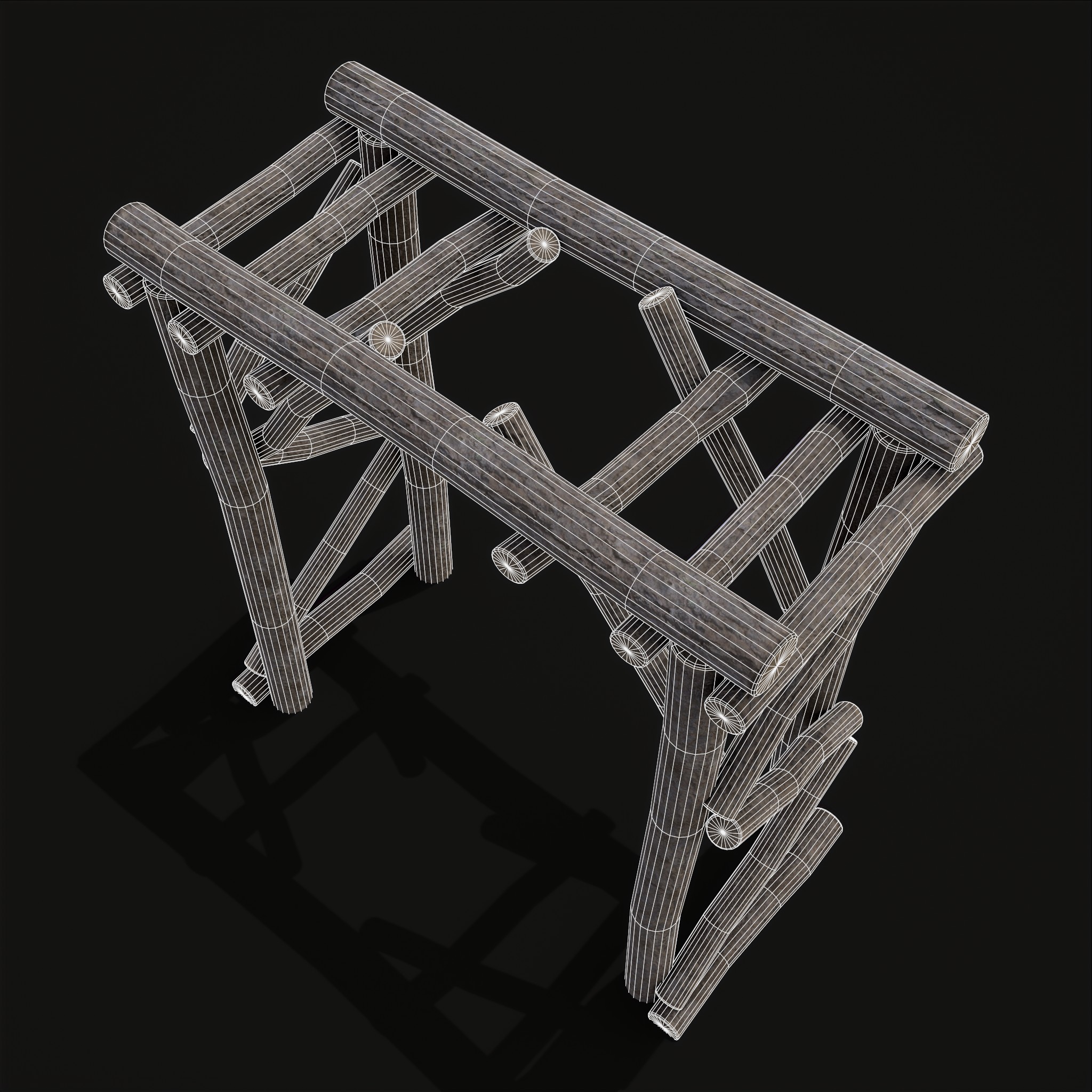 Primitive Log Archway - 3D Model by Get Dead Entertainment