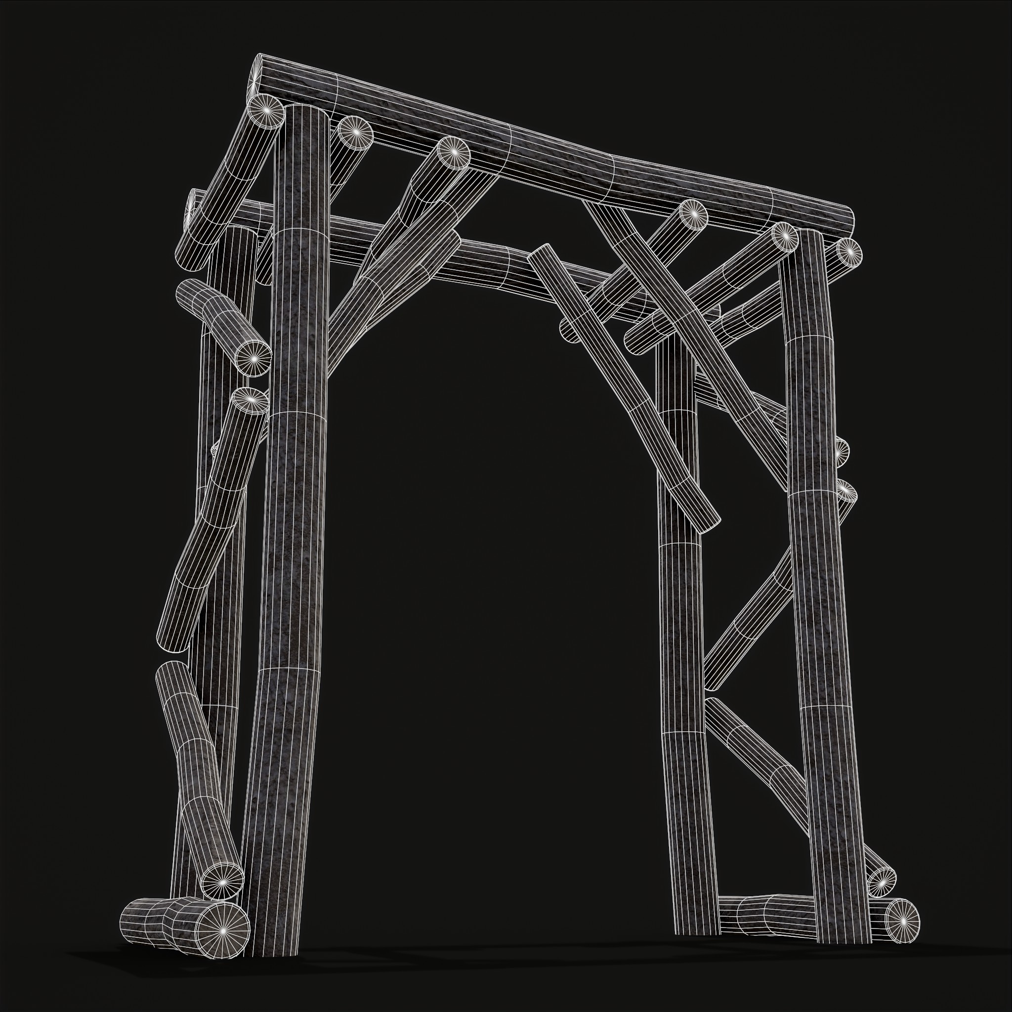Primitive Log Archway - 3D Model by Get Dead Entertainment