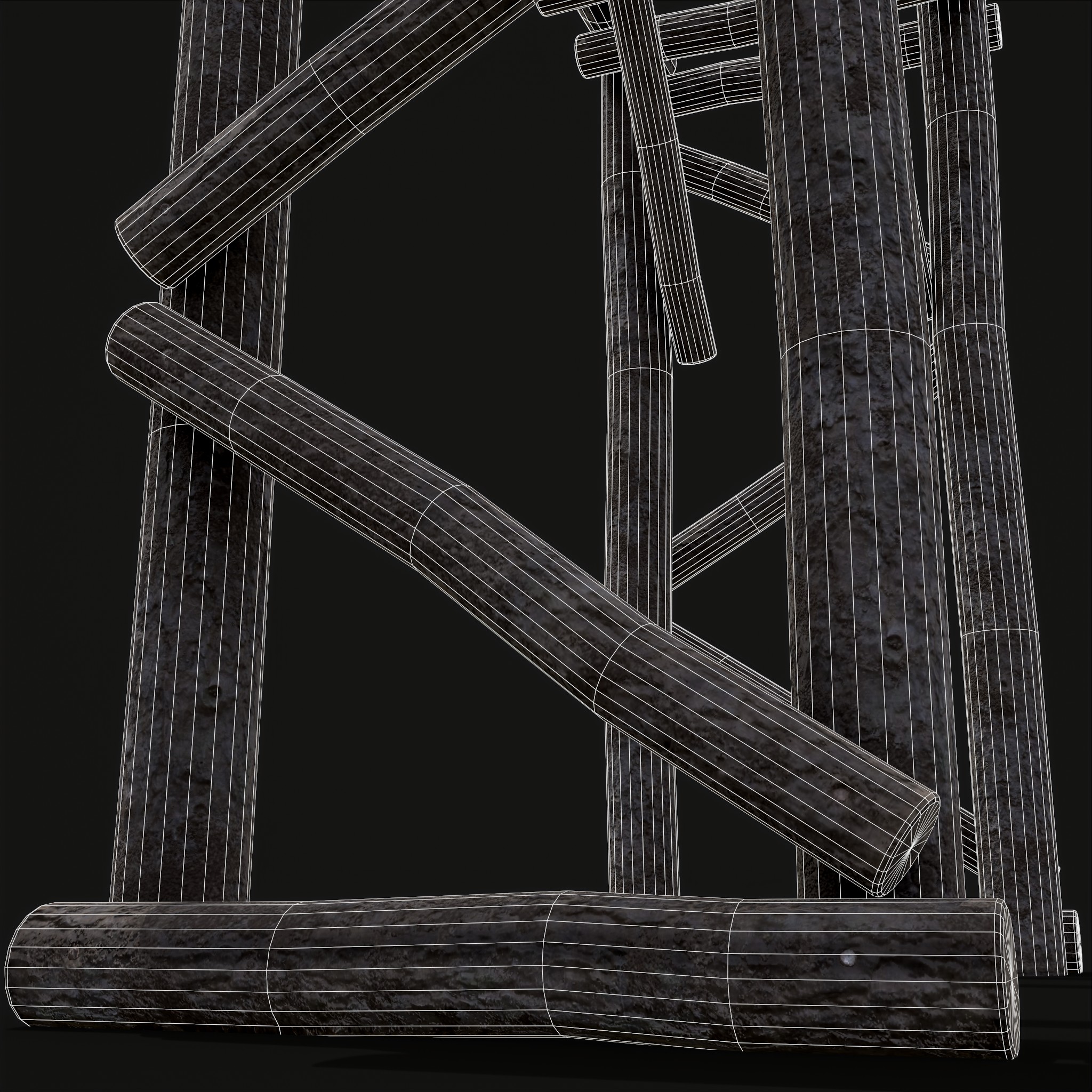 Primitive Log Archway - 3D Model by Get Dead Entertainment