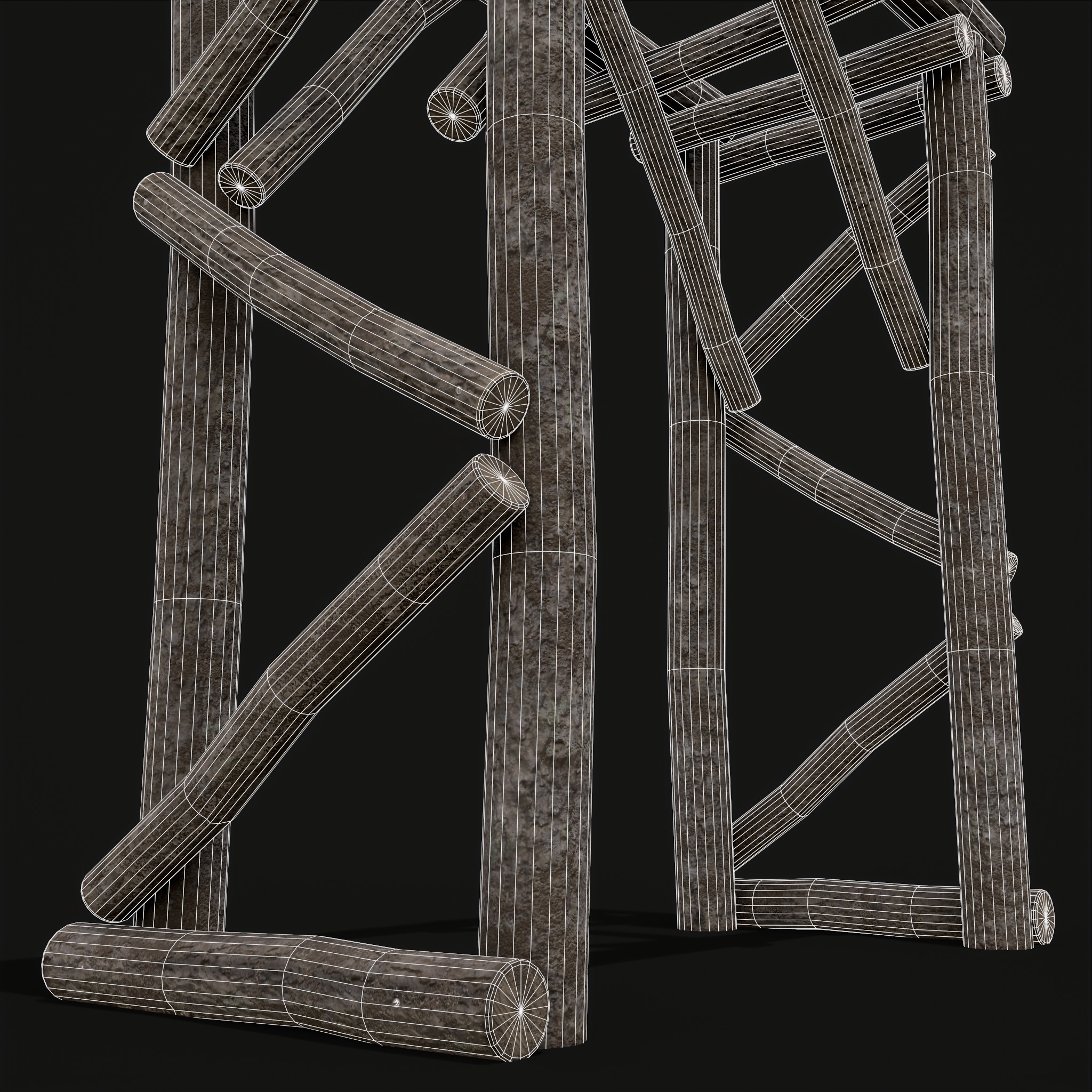 Primitive Log Archway - 3D Model by Get Dead Entertainment