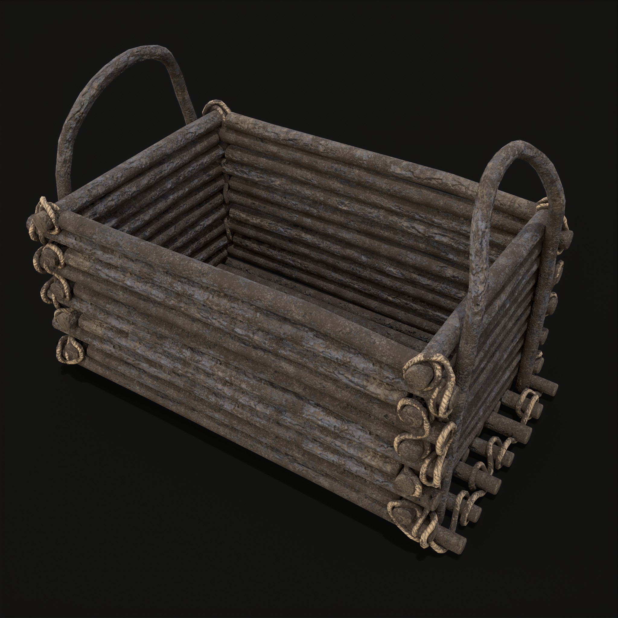 Primitive Stick Made Basket - 3D Model by Get Dead Entertainment