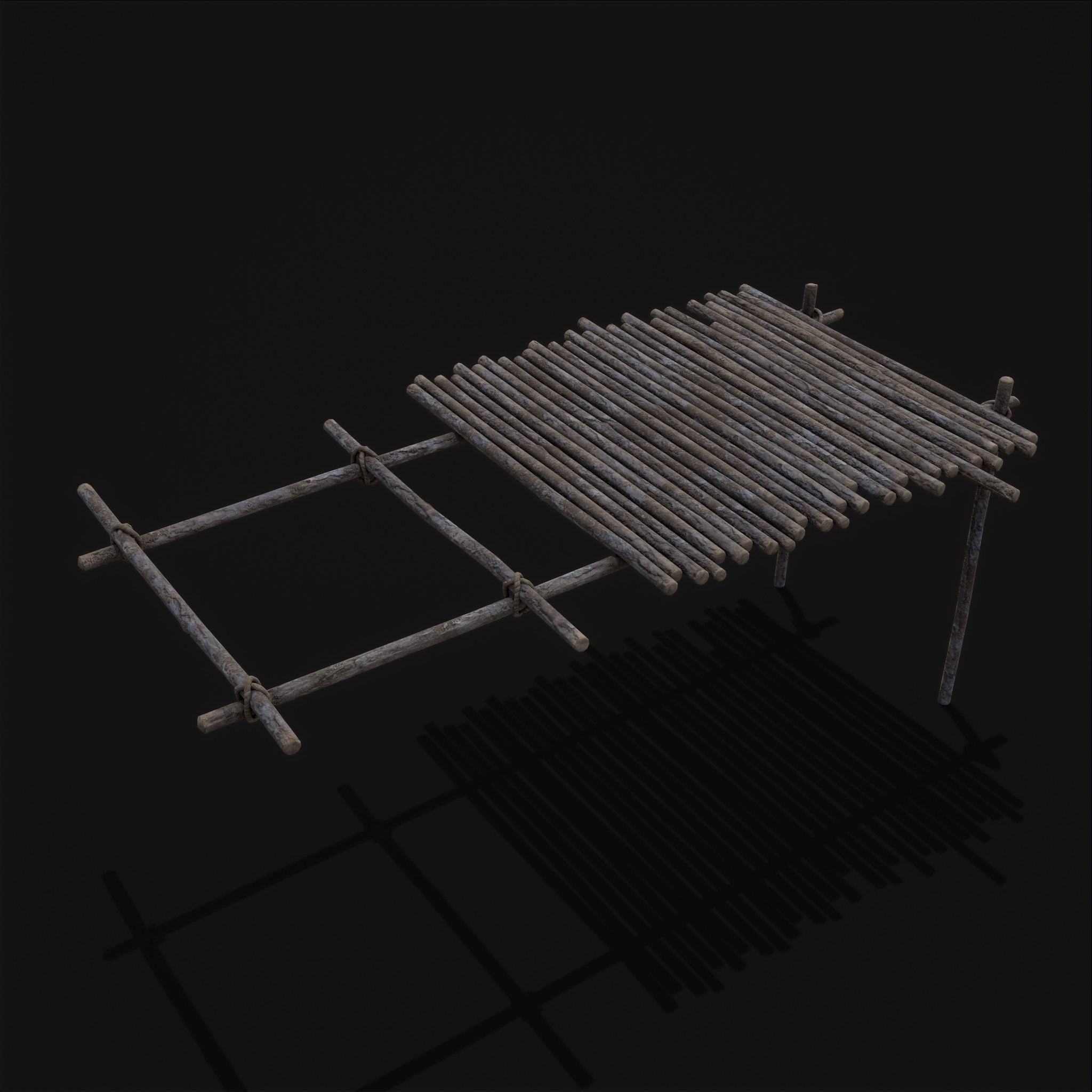 Primitive Tree Tied Fish Skinning Table - 3D Model by Get Dead ...
