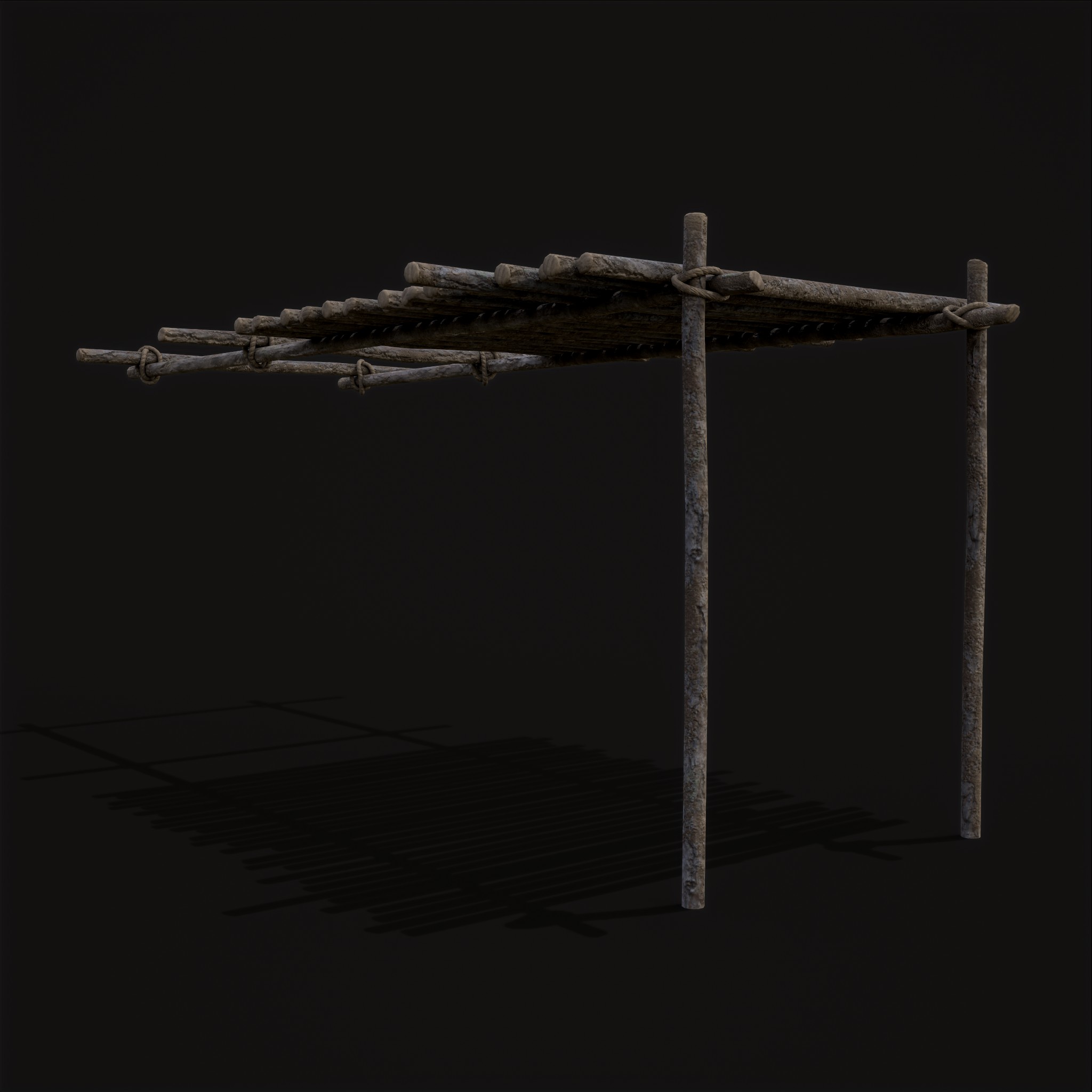 Primitive Tree Tied Fish Skinning Table - 3D Model by Get Dead ...