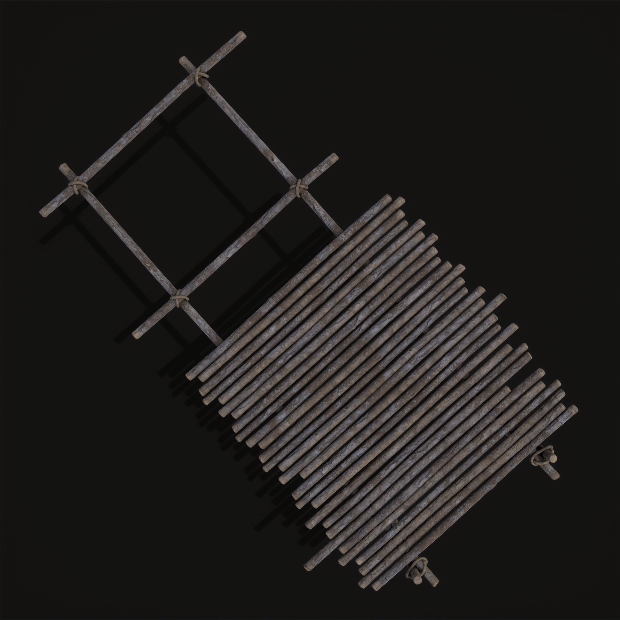 Primitive Tree Tied Fish Skinning Table - 3D Model by Get Dead ...