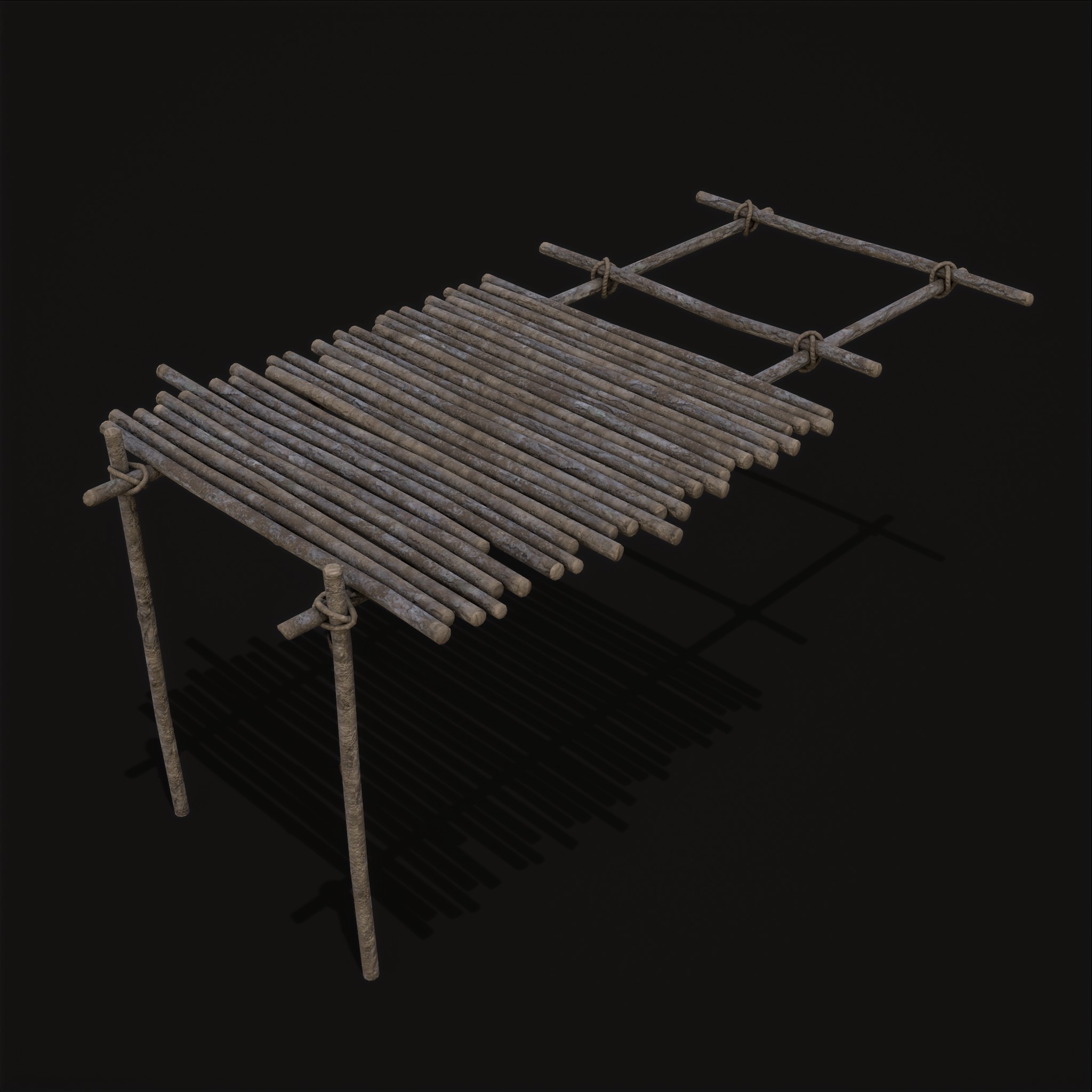 Primitive Tree Tied Fish Skinning Table - 3D Model by Get Dead ...