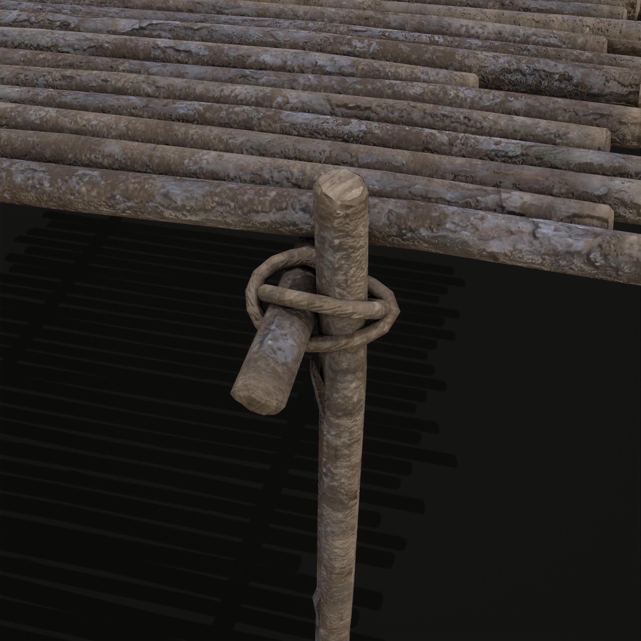 Primitive Tree Tied Fish Skinning Table - 3D Model by Get Dead ...