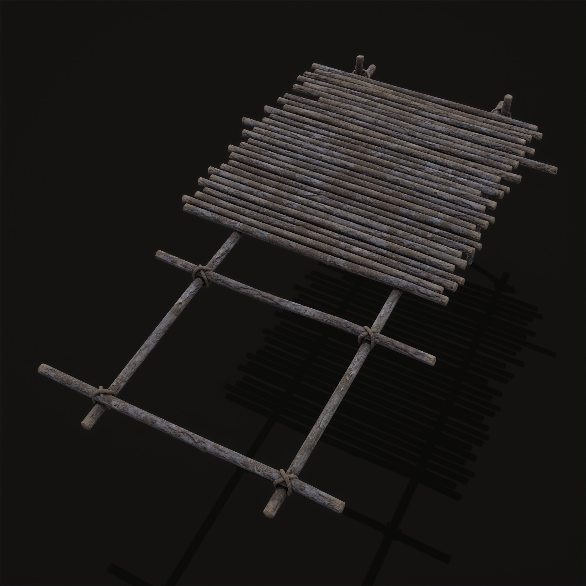 Primitive Tree Tied Fish Skinning Table - 3D Model by Get Dead ...