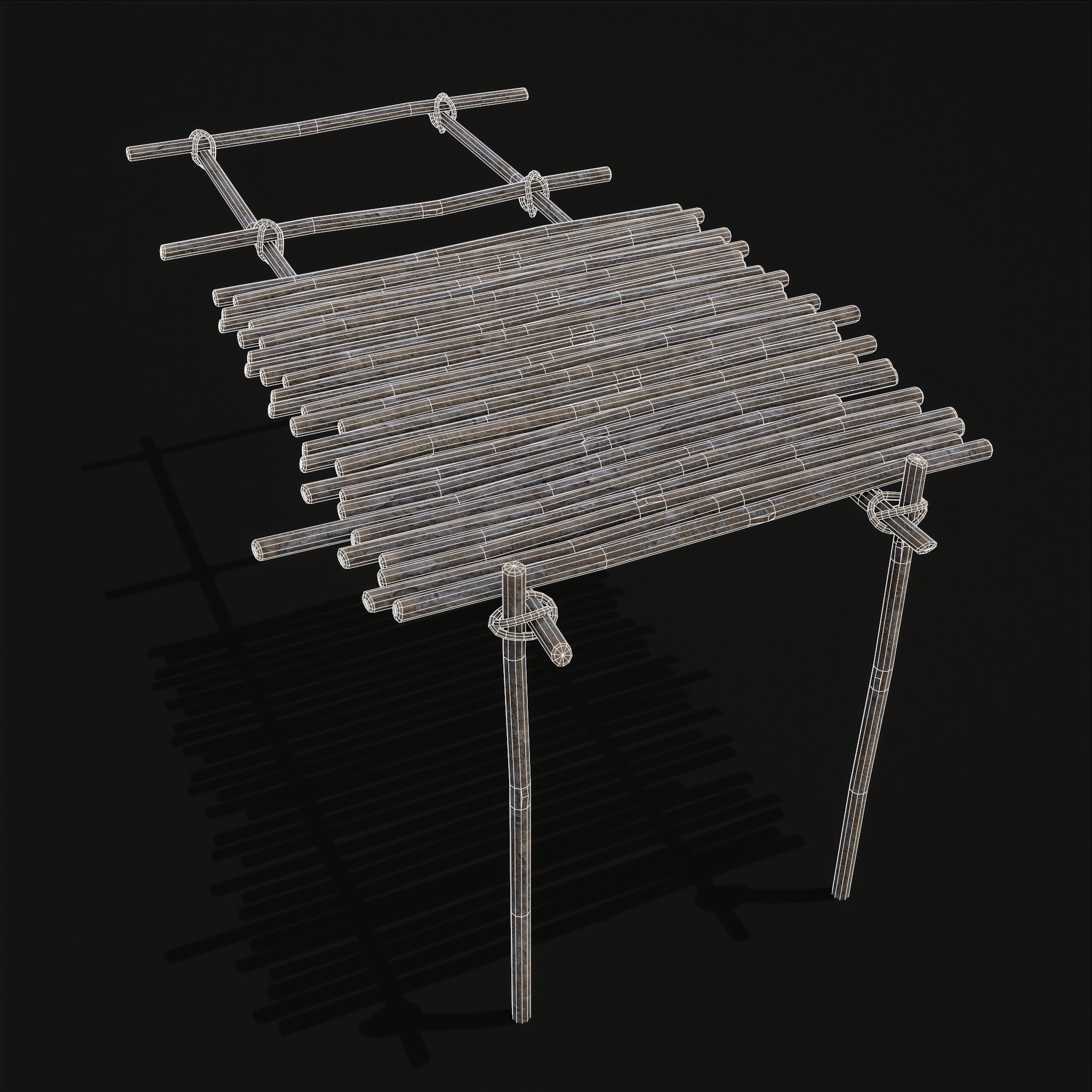 Primitive Tree Tied Fish Skinning Table - 3D Model by Get Dead ...