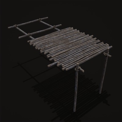 Primitive Tree Tied Fish Skinning Table - 3D Model by Get Dead ...