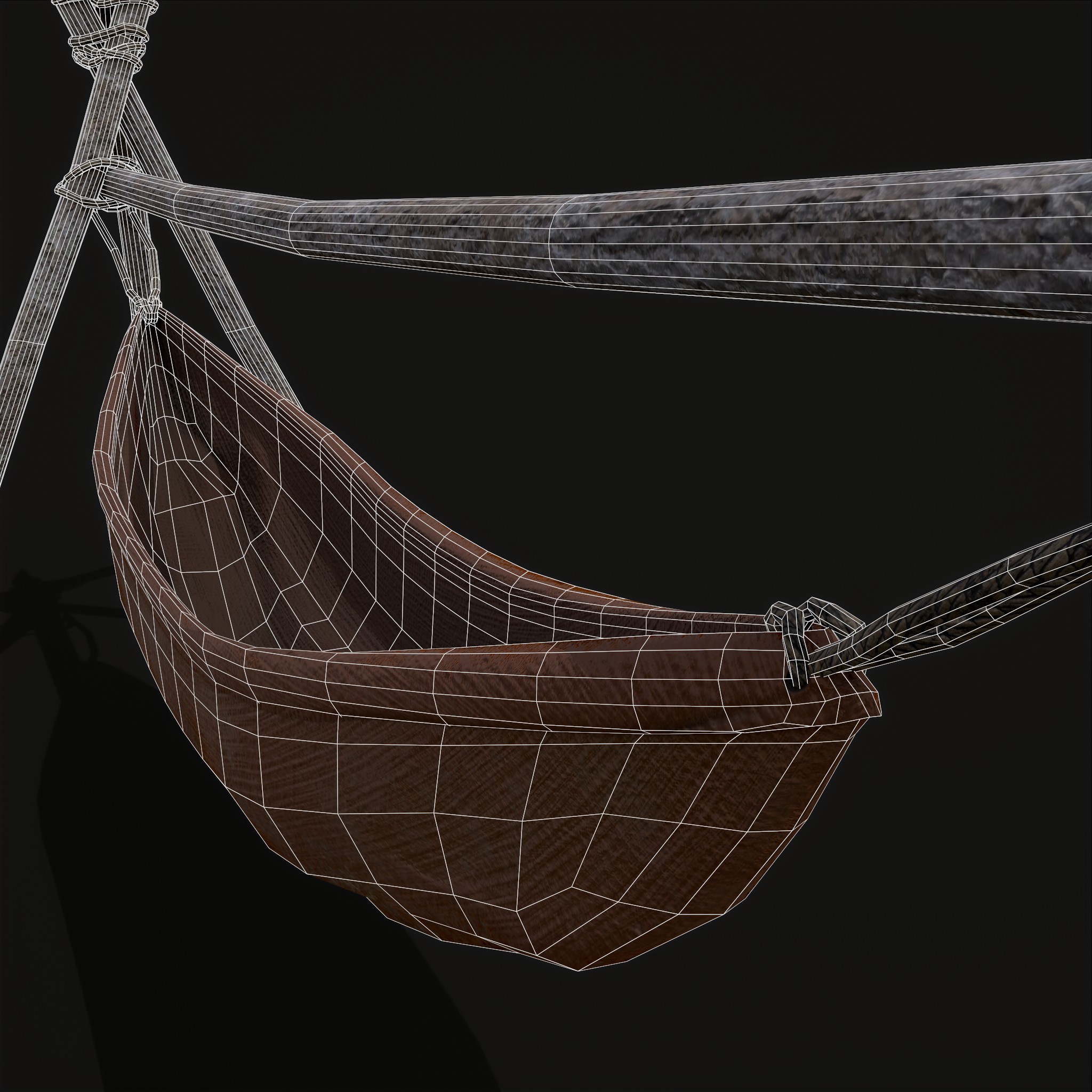 Primitive Tripod Hammock - 3D Model by Get Dead Entertainment