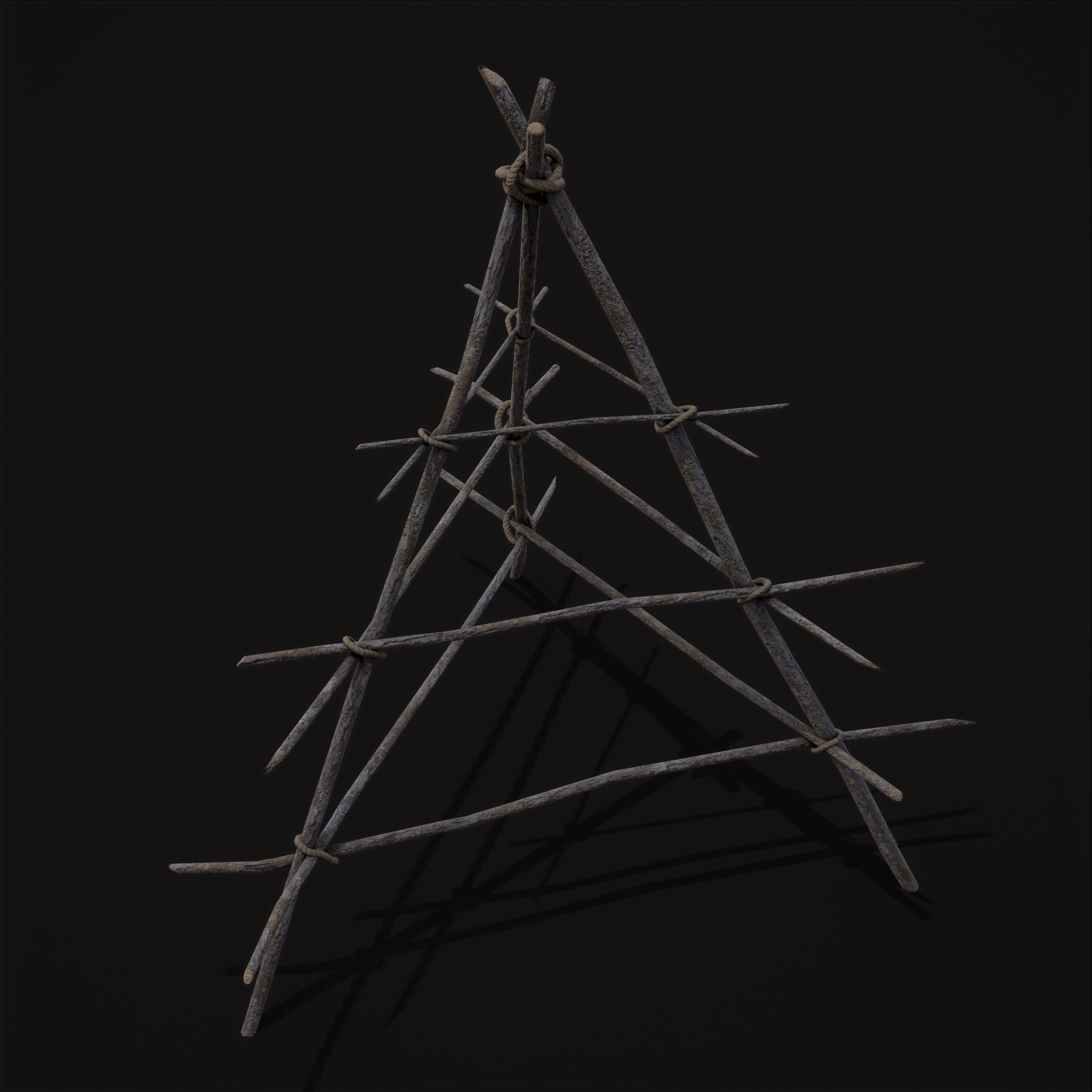 Primitive Tripod Meat Smoker - 3D Model by Get Dead Entertainment