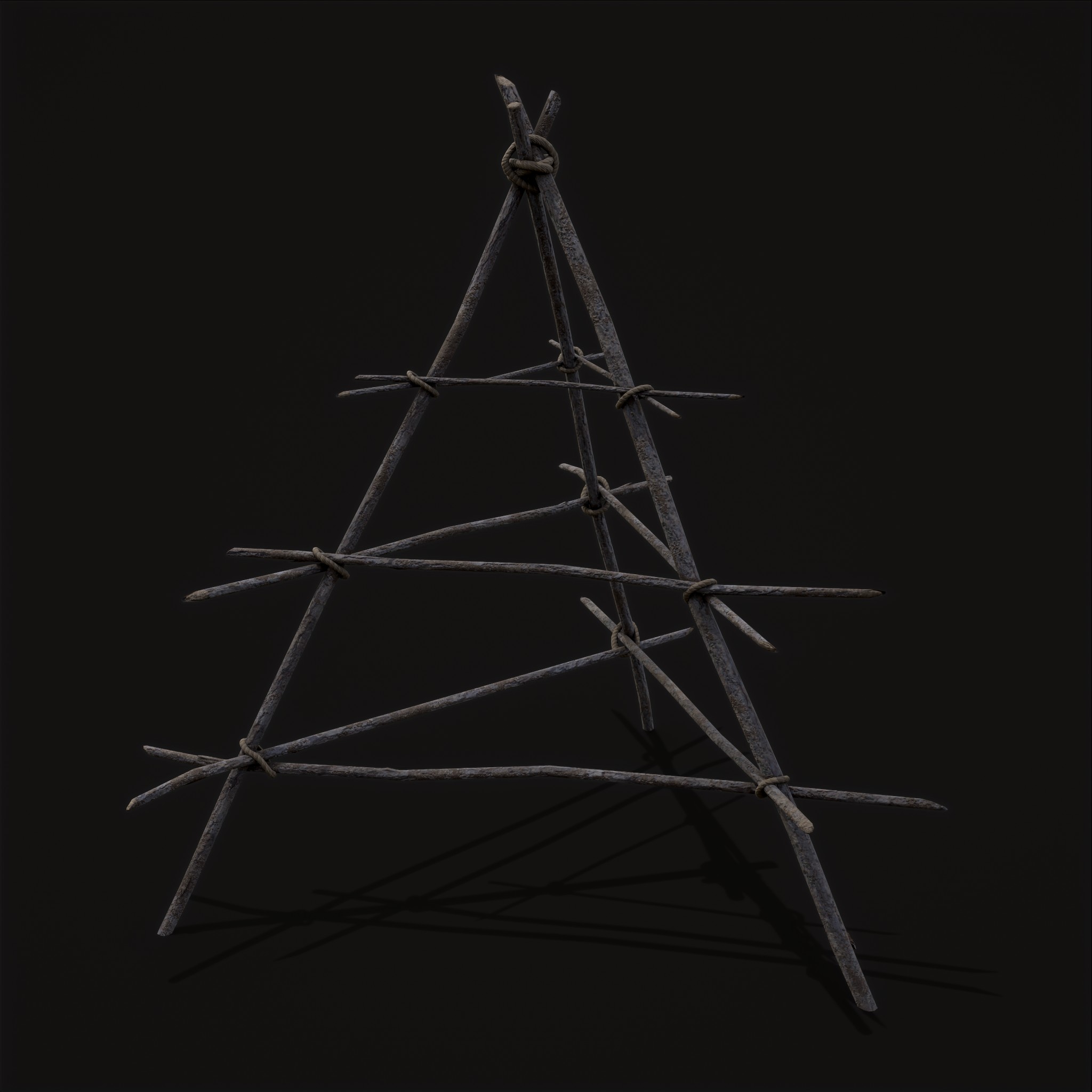 Primitive Tripod Meat Smoker - 3D Model by Get Dead Entertainment