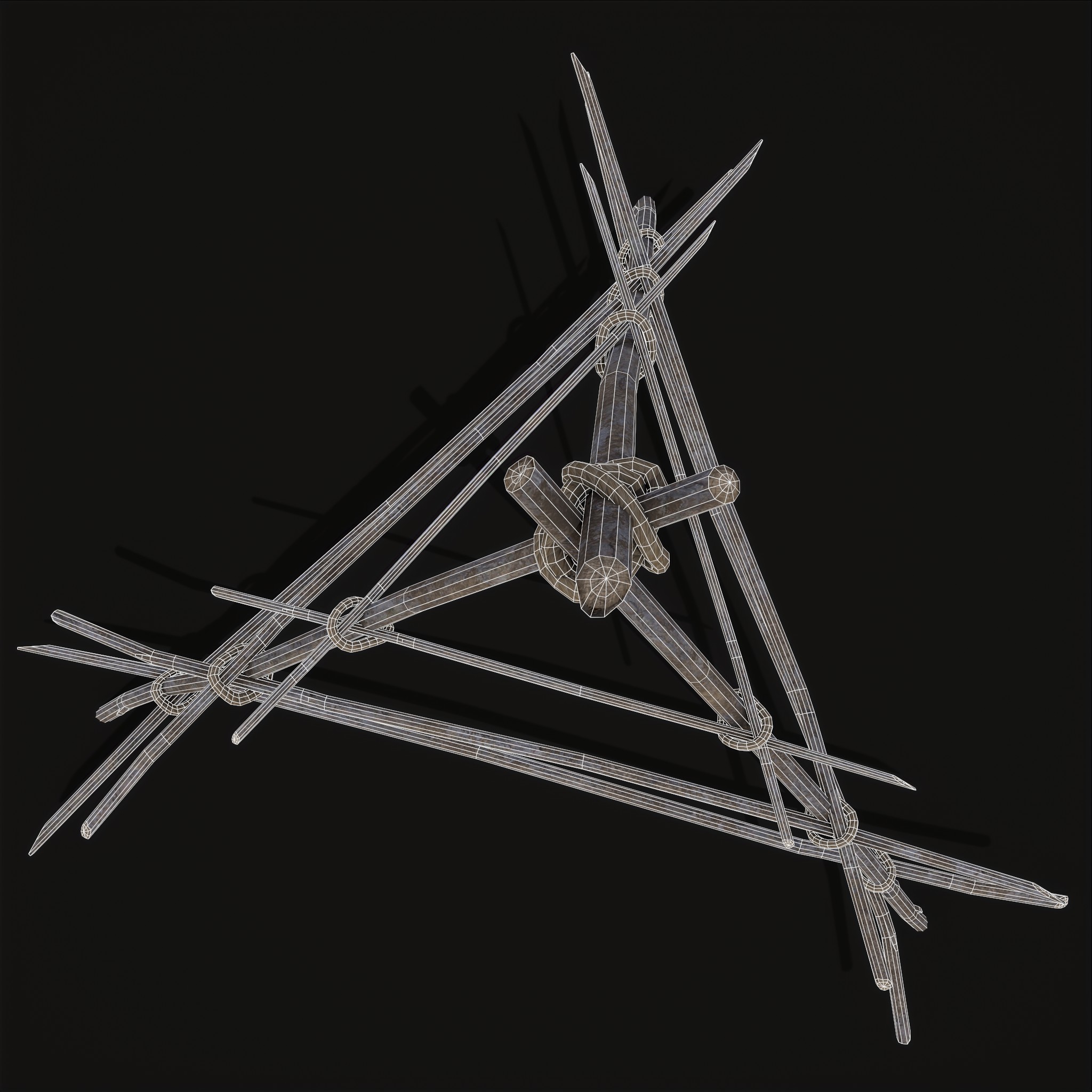 Primitive Tripod Meat Smoker - 3D Model by Get Dead Entertainment